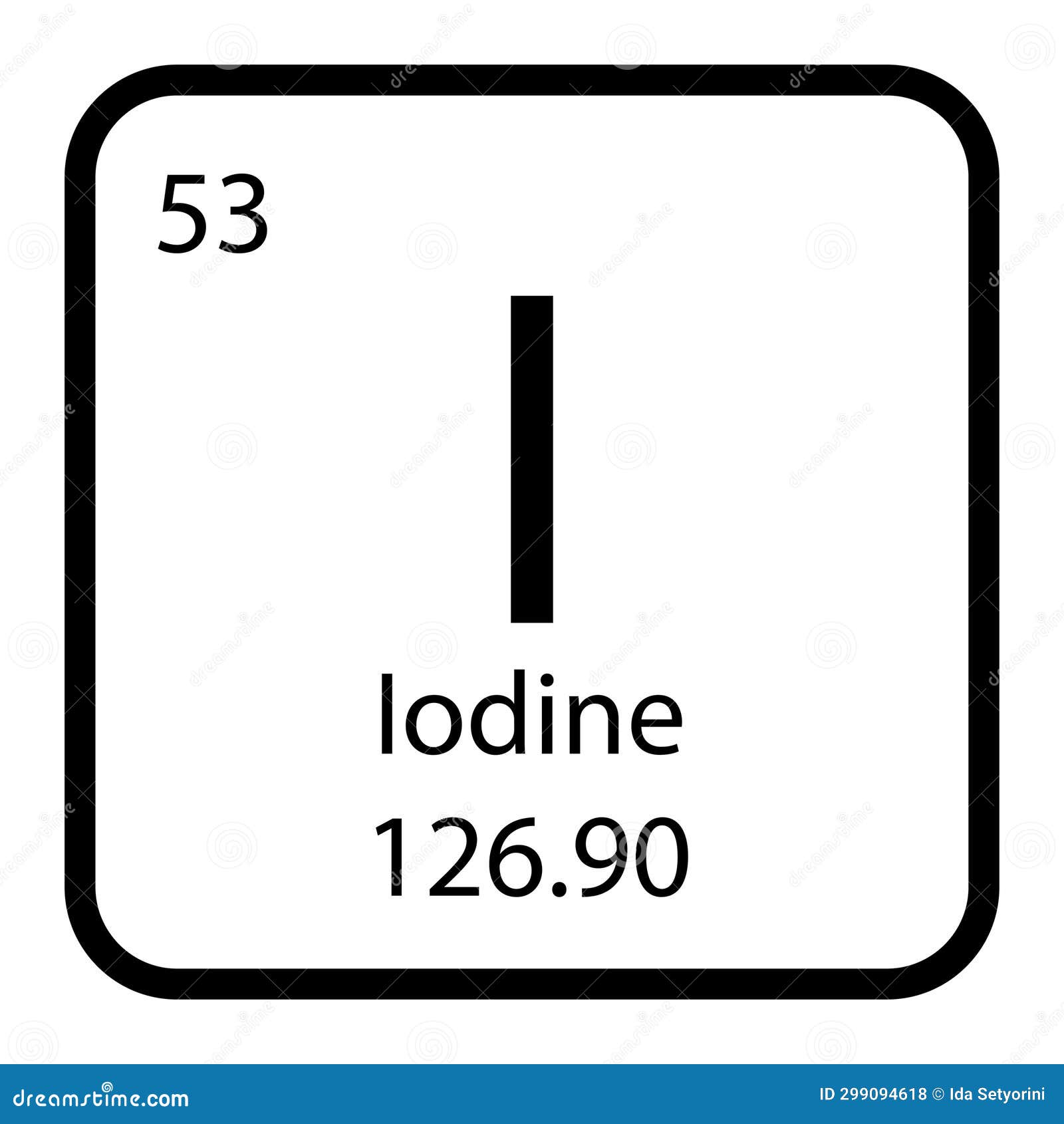 Iodine icon vektor stock illustration. Illustration of system - 299094618