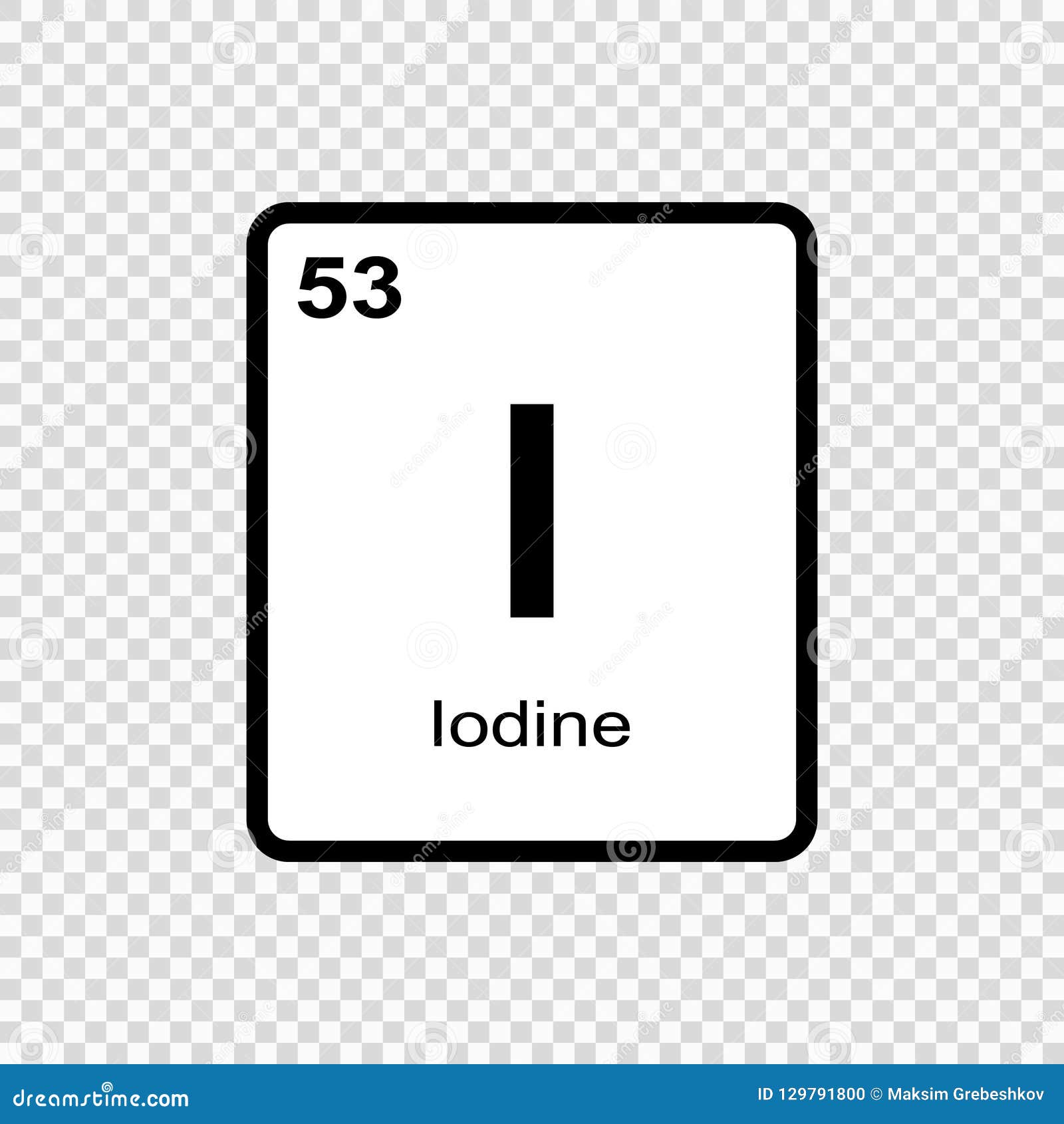 Iodo do elemento químico ilustração stock. Ilustração de estrutura ...