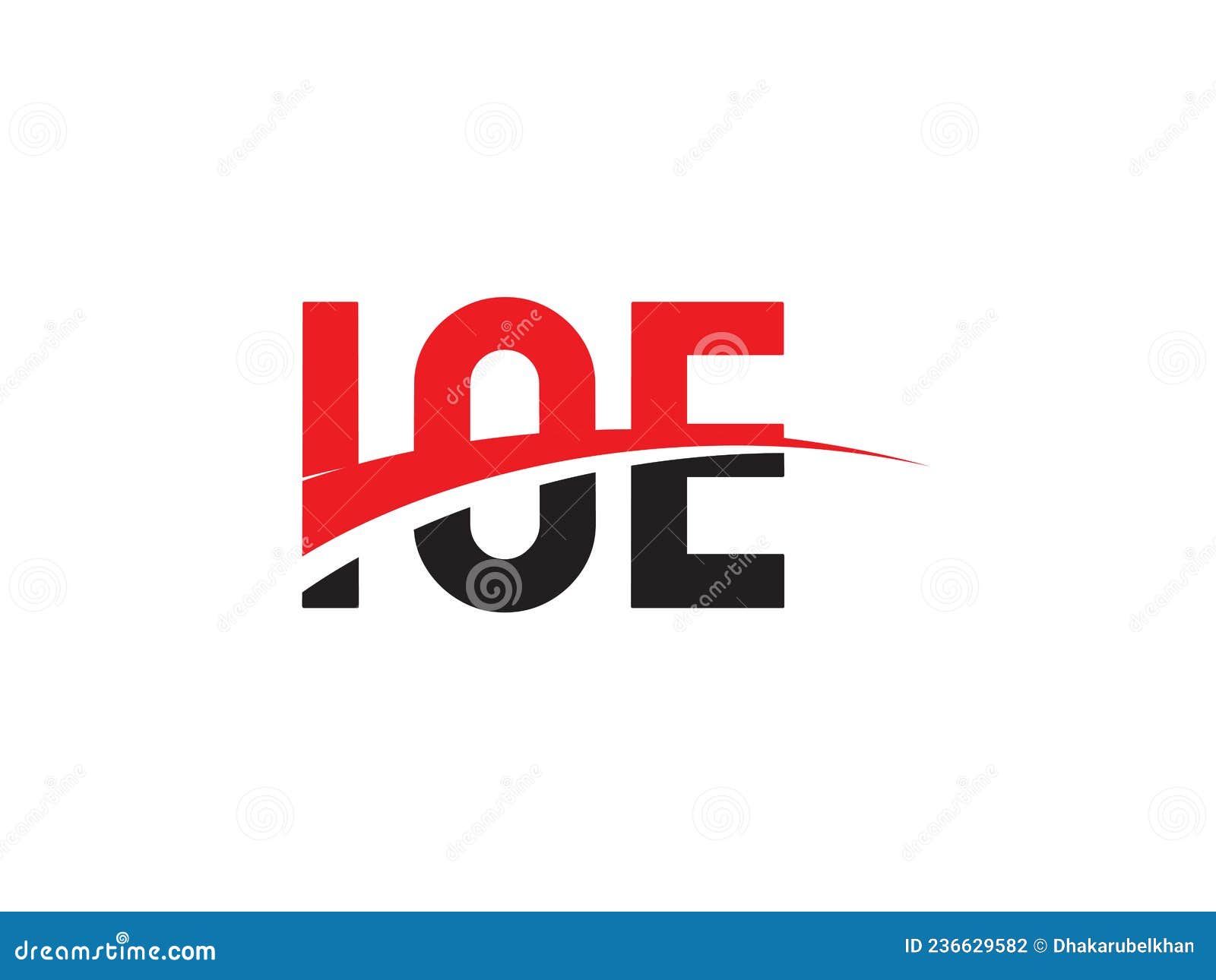 IOE Letter Initial Logo Design Vector Illustration Stock Vector ...