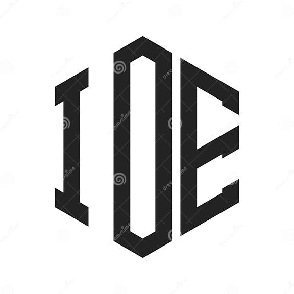 IOE Logo Design. Initial Letter IOE Monogram Logo Using Hexagon Shape ...