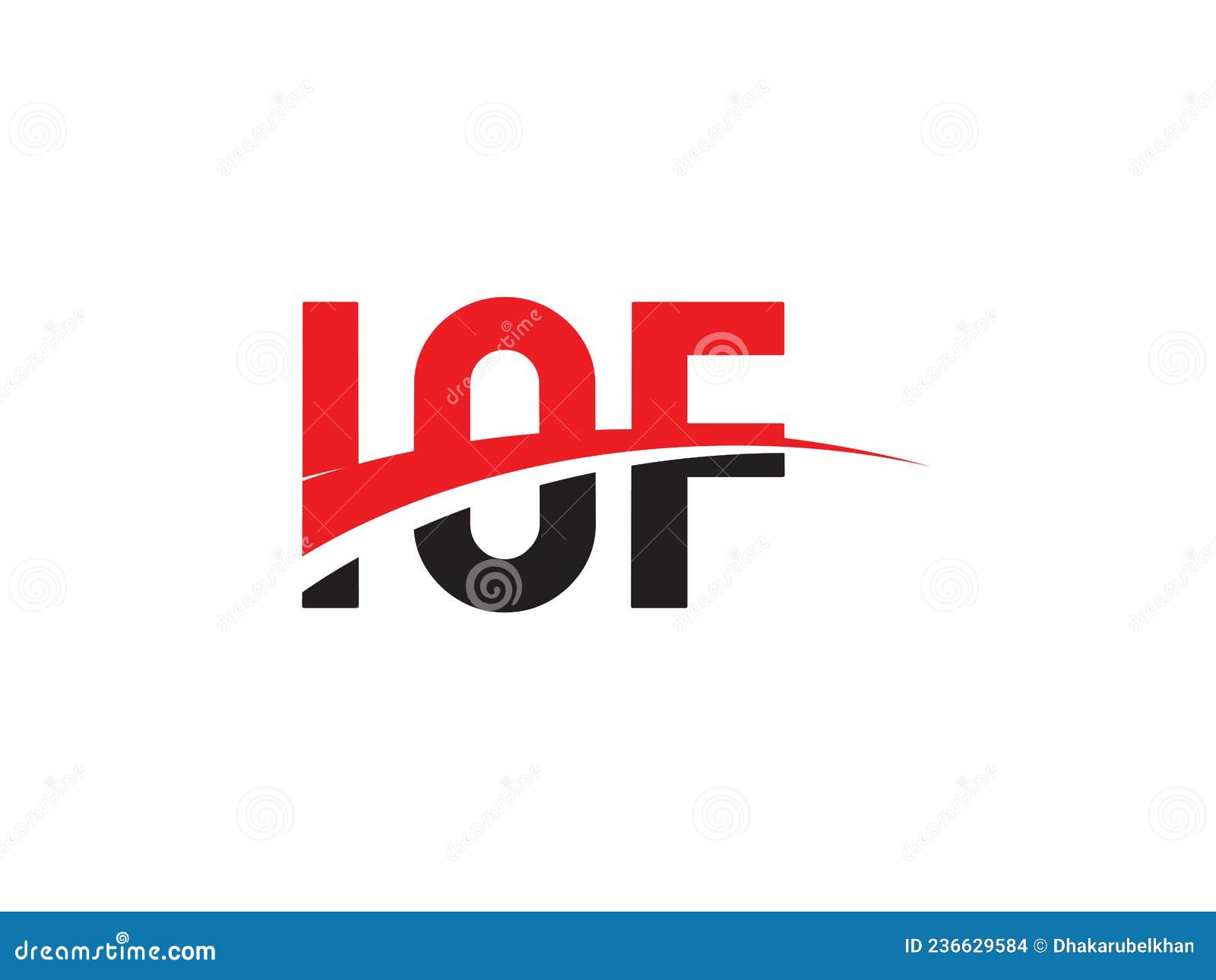 IOF Letter Initial Logo Design Vector Illustration Stock Vector ...