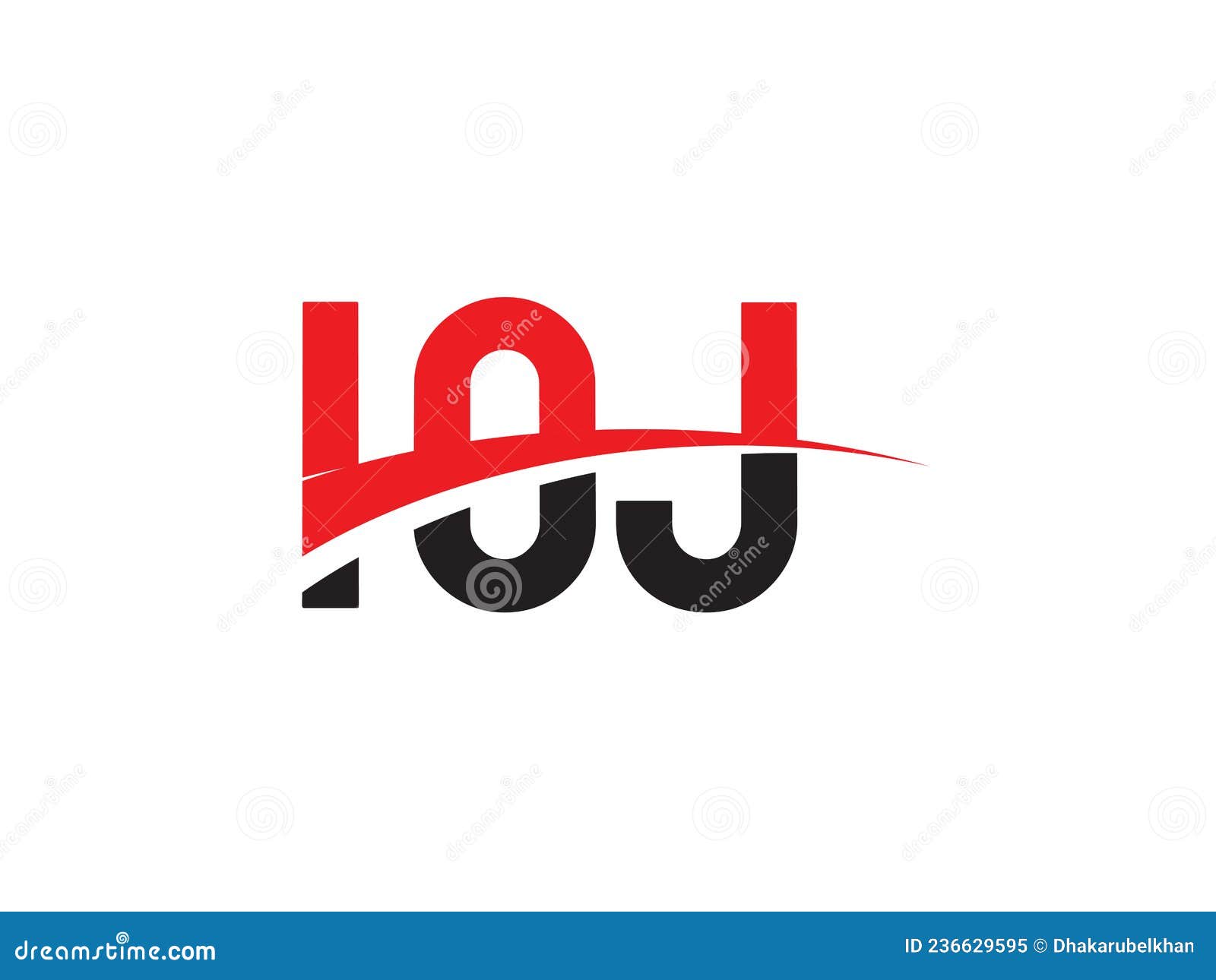 IOJ Letter Initial Logo Design Vector Illustration Stock Vector ...
