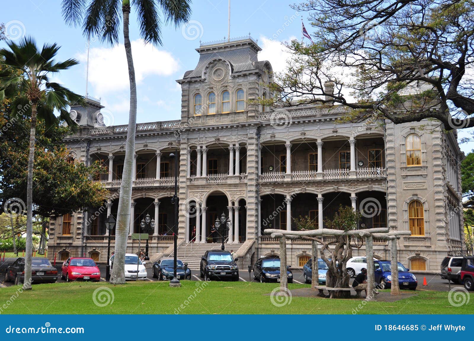 Iolani Palace, Honolulu, Hawaii Editorial Image - Image of monarch ...
