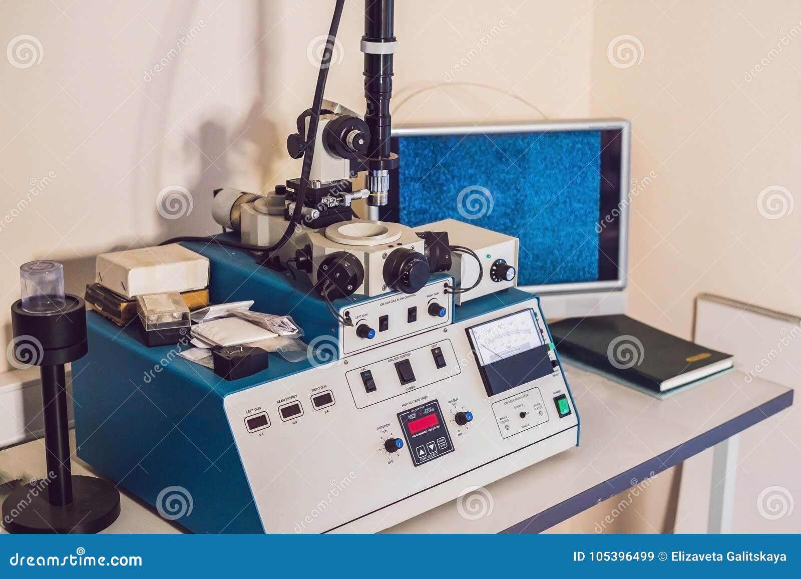 Ion Etching System for Solid Samples Preparation for Electron Mi Stock ...