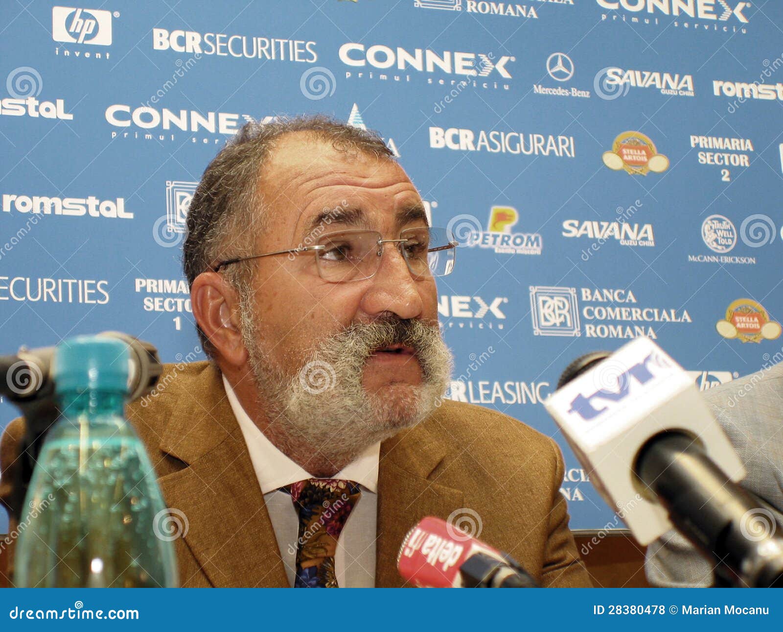 Ion Tiriac editorial stock photo. Image of glasses, rich - 28380478