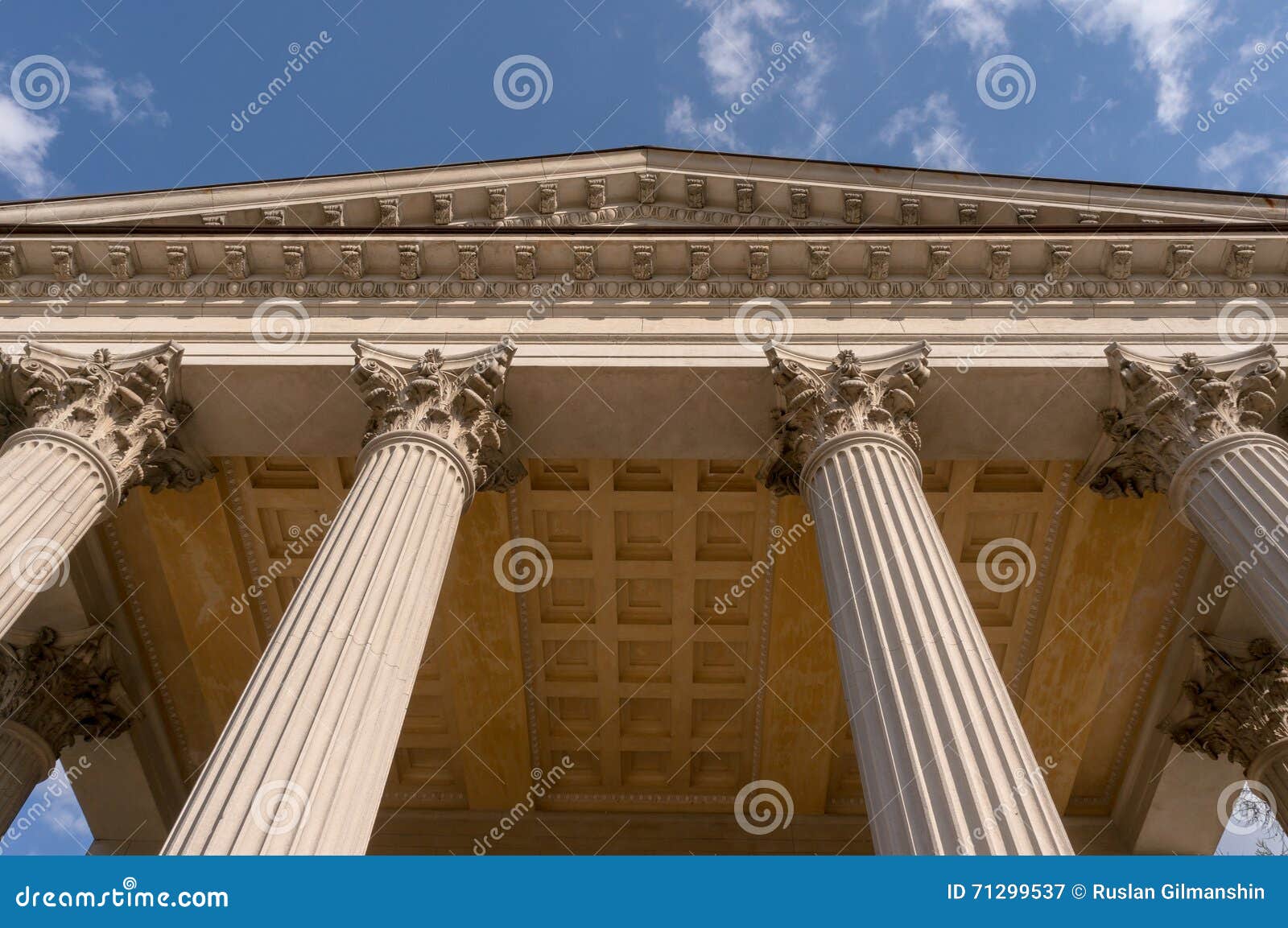 Ionian Column Capital Architectural Detail Stock Image - Image of ...