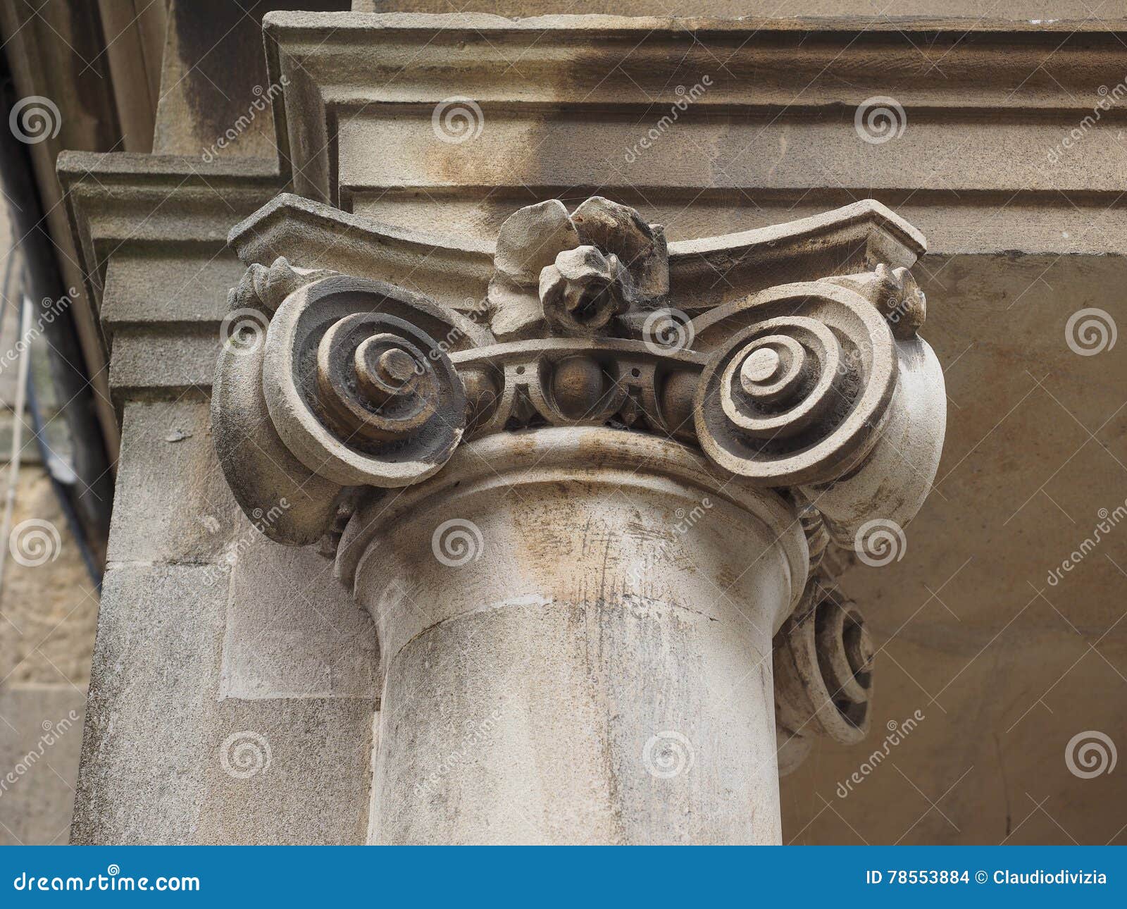 Ionic capital detail stock photo. Image of building, architectural ...