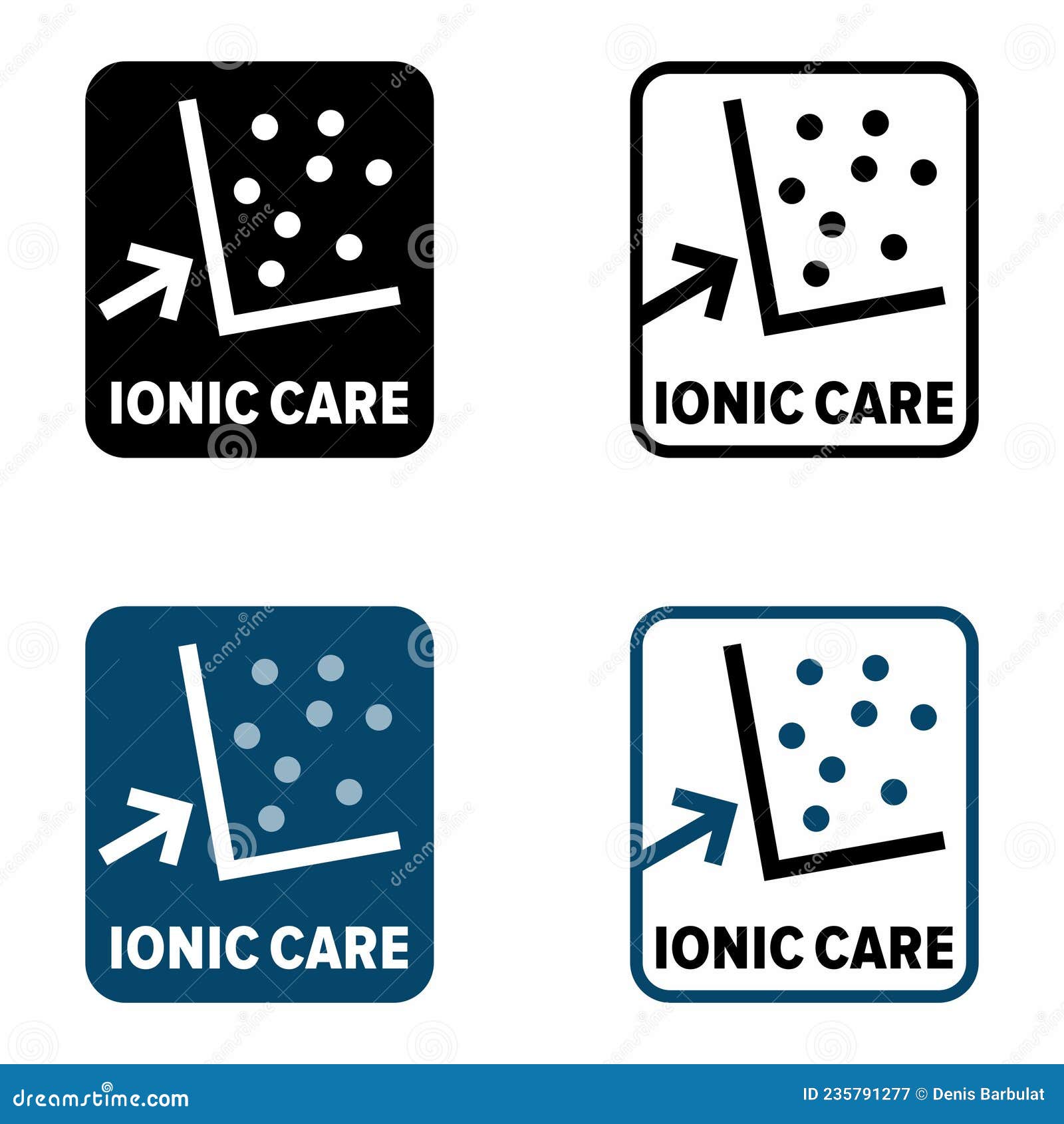 Ionic Care Vector Information Sign Stock Vector - Illustration of ionic ...