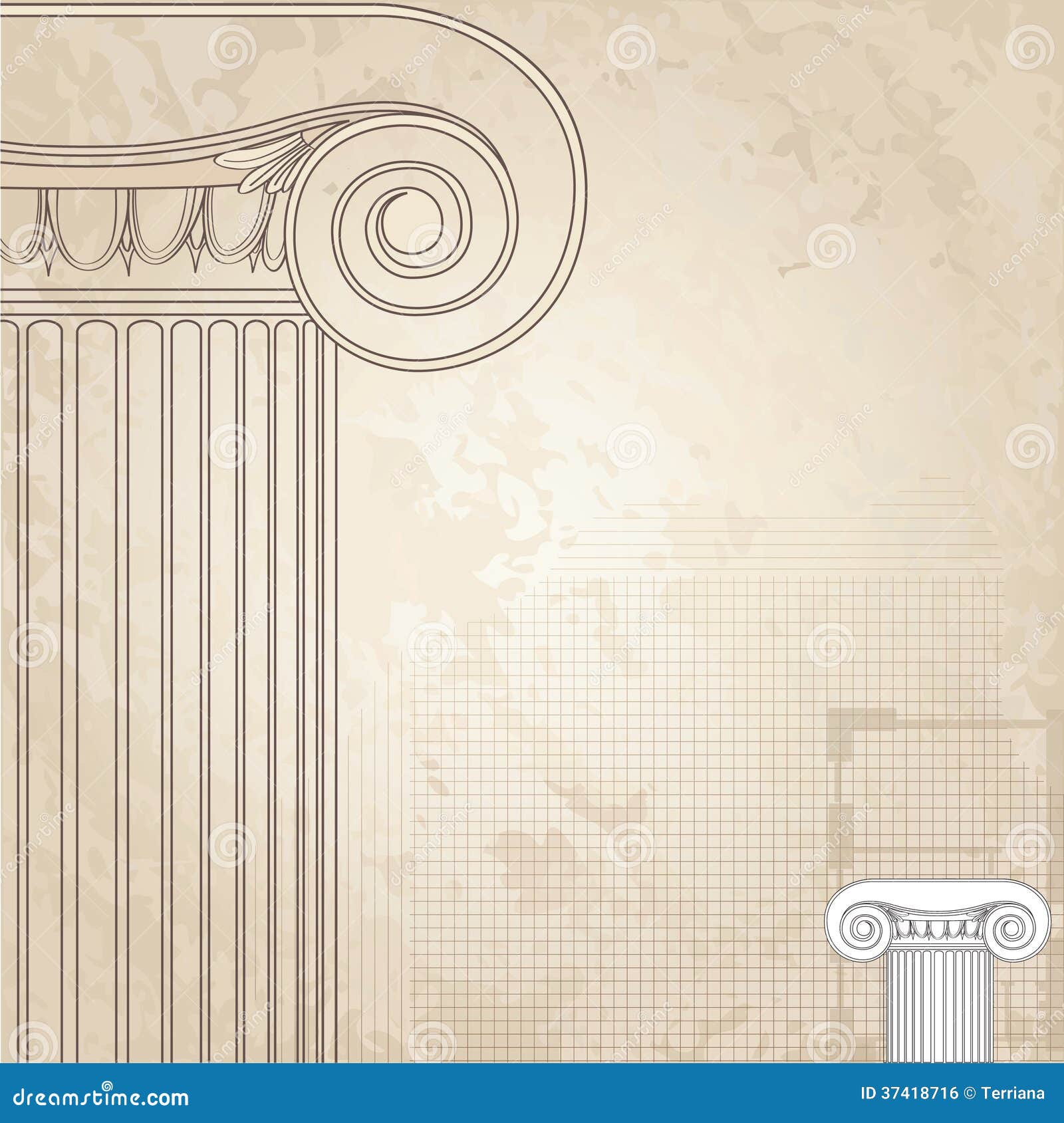Classic Columns Vector Drawing | CartoonDealer.com #23627737