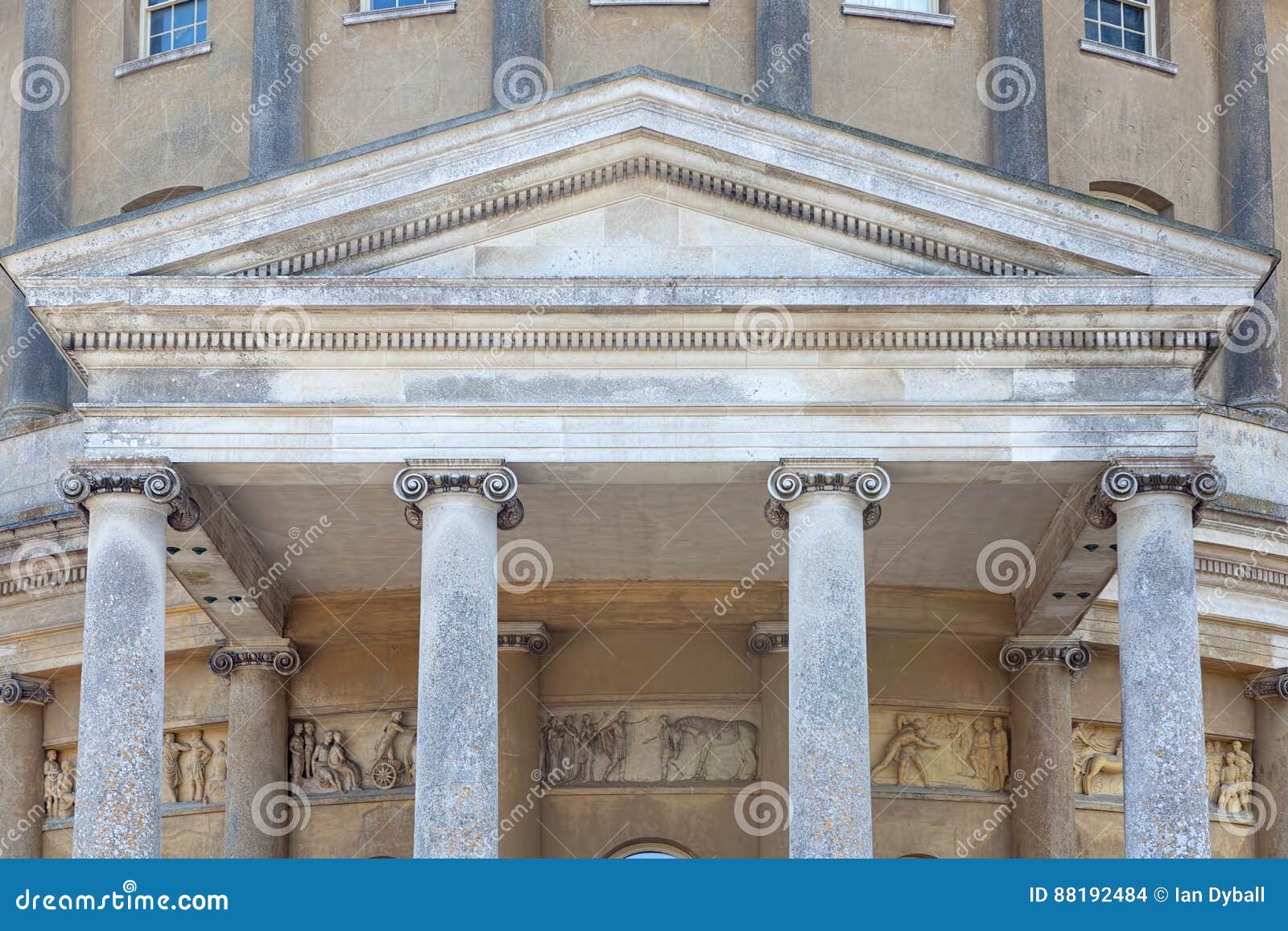 Ionic Classical Order of Columns Architecture Stock Photo - Image of ...