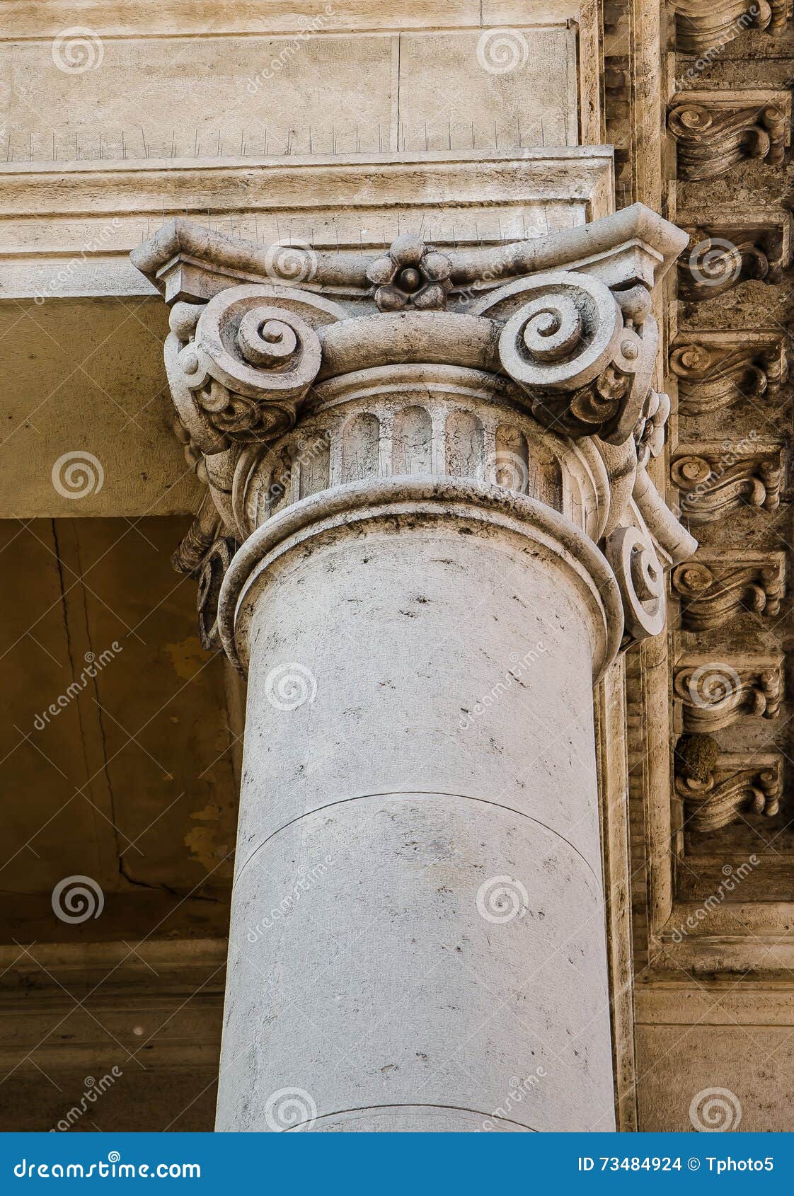 Ionic column stock photo. Image of justice, construction - 73484924