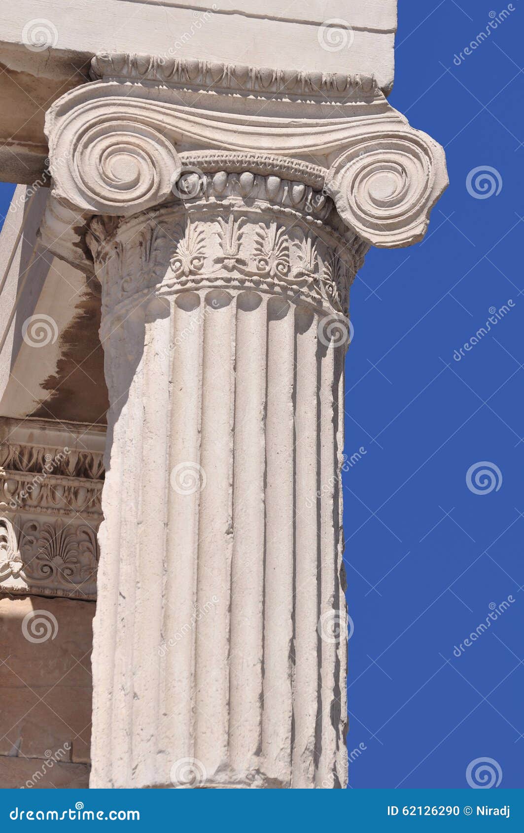Ionic column stock photo. Image of details, greek, architecture - 62126290