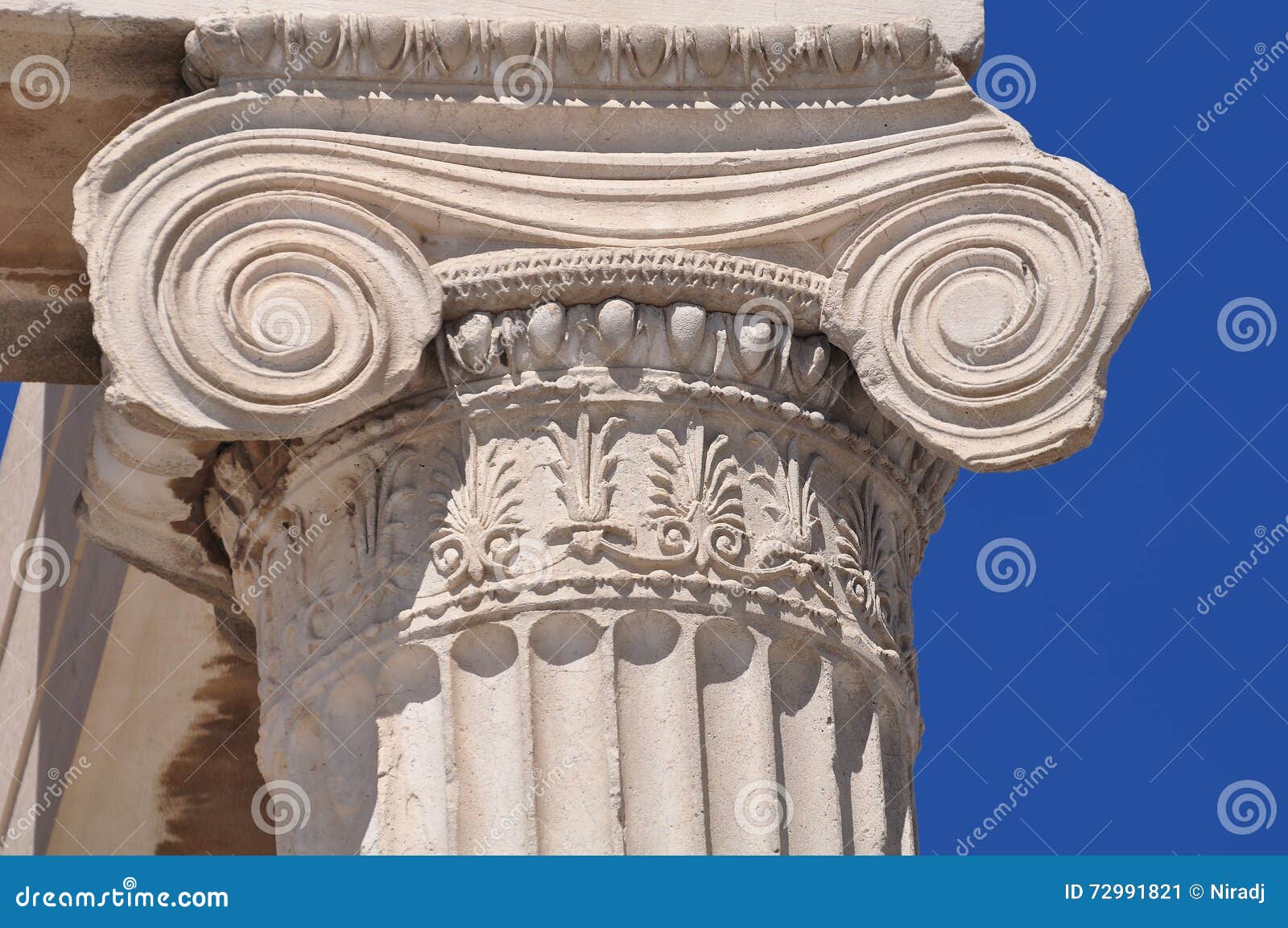 Ionic column stock image. Image of acropolis, greek, ionic - 72991821
