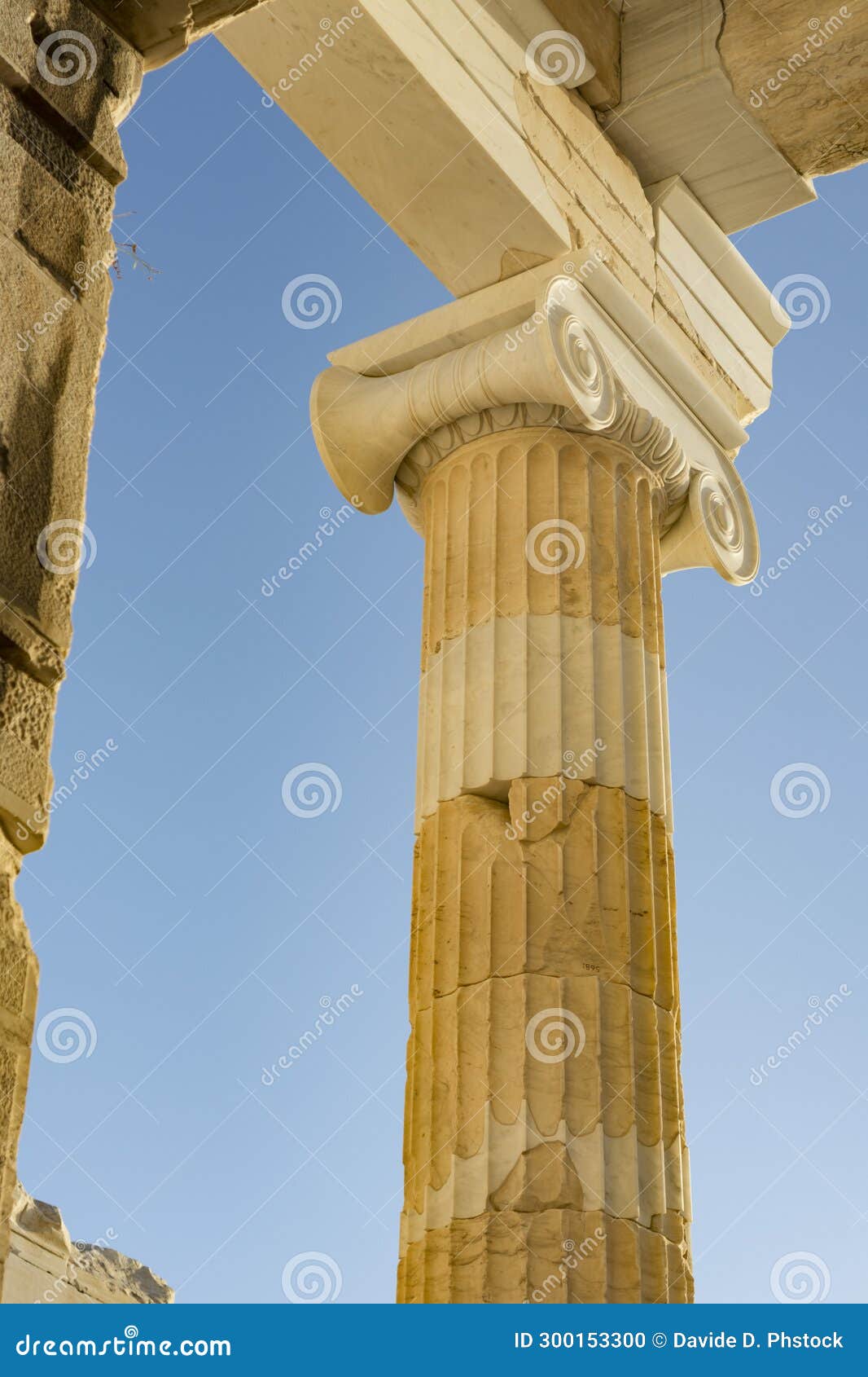 Ionic Column Detail, Greece Stock Photo - Image of capital, greek ...