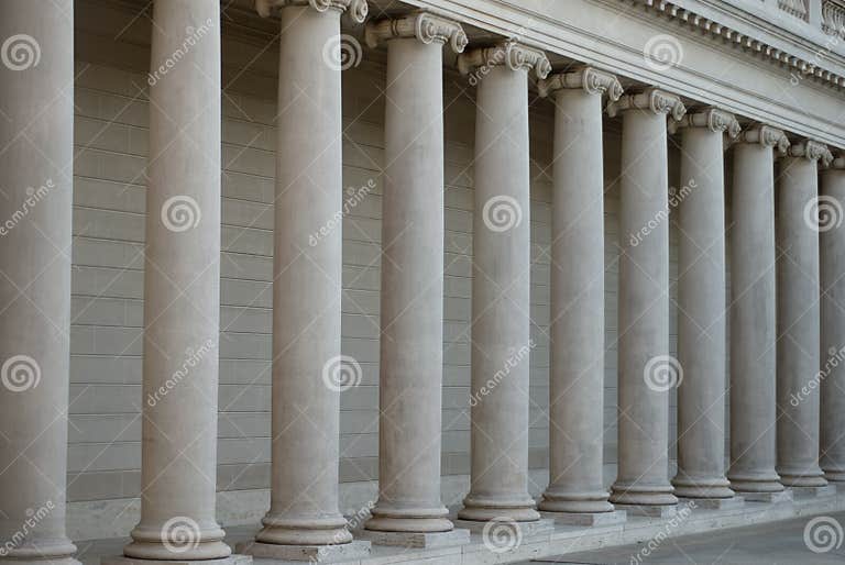 Ionic columns stock image. Image of frame, greek, museum - 3295267