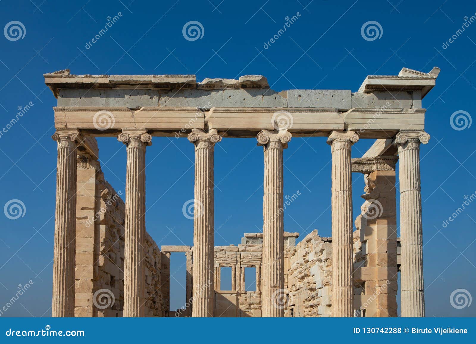 Ionic Columns of the Erechtheum in the Acropolis of Athens Stock Photo ... Ionic Columns of the Erechtheum in the Acropolis of Athens Stock Photo ...