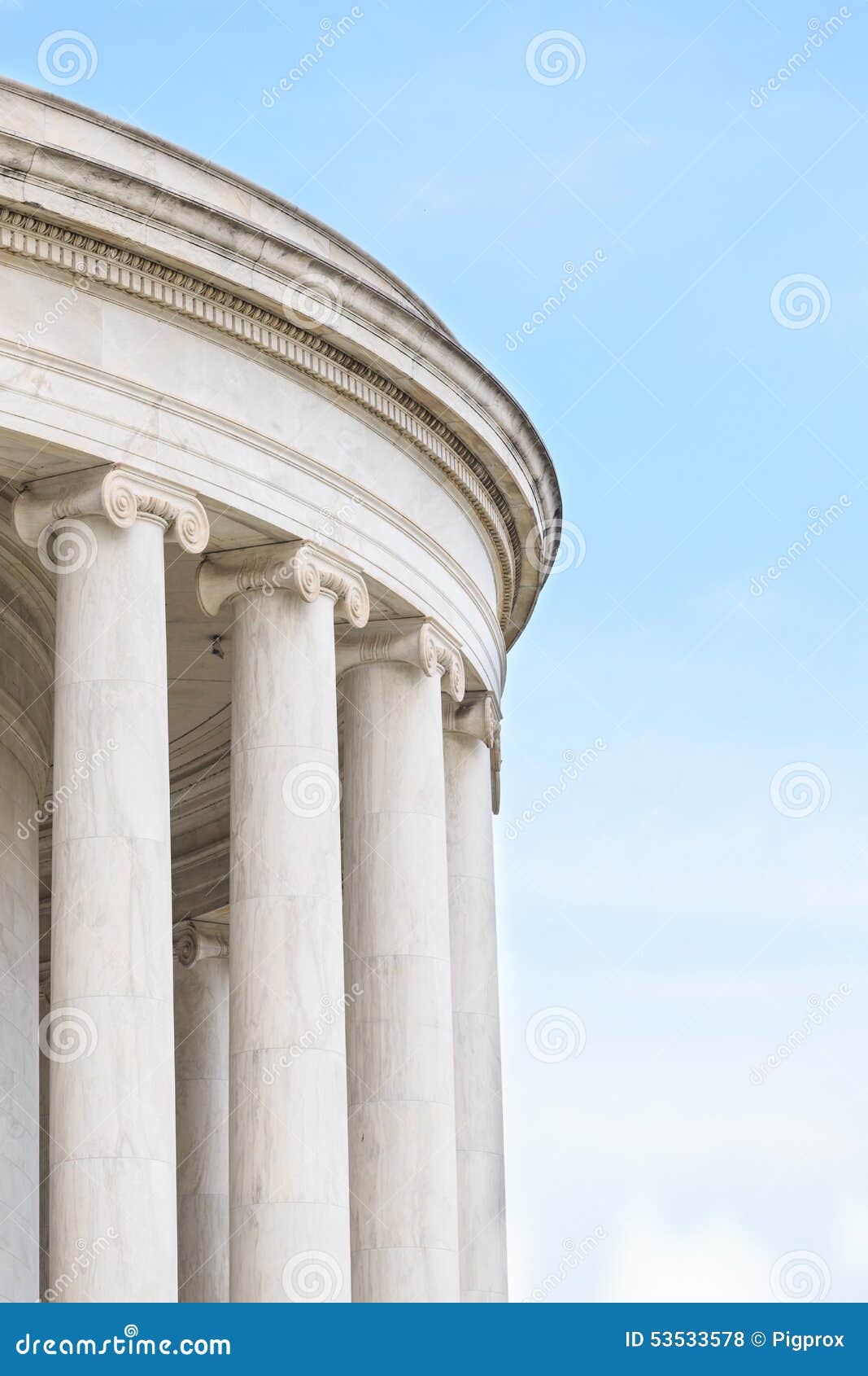 Ionic Columns at Jefferson Memorial Stock Photo - Image of columbia ...