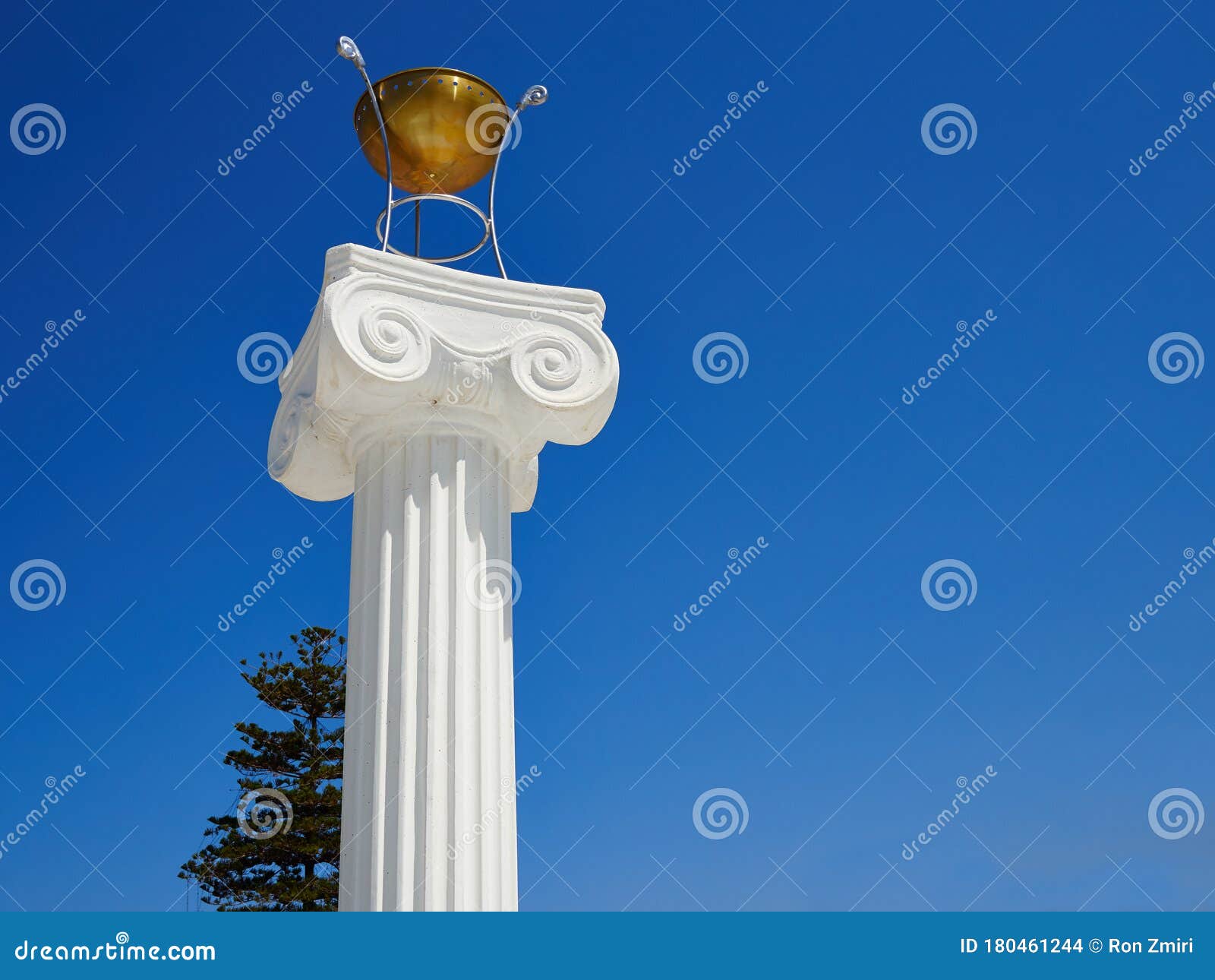 Ionic Cypriot Greek Column Paphos Cyprus Stock Photo - Image of column ...