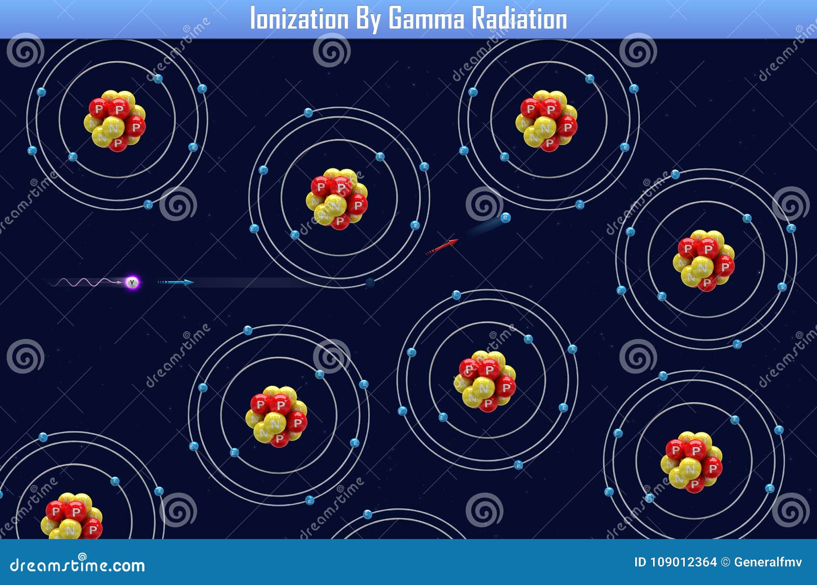 Ionization By Beta Particle Royalty-Free Cartoon | CartoonDealer.com ...