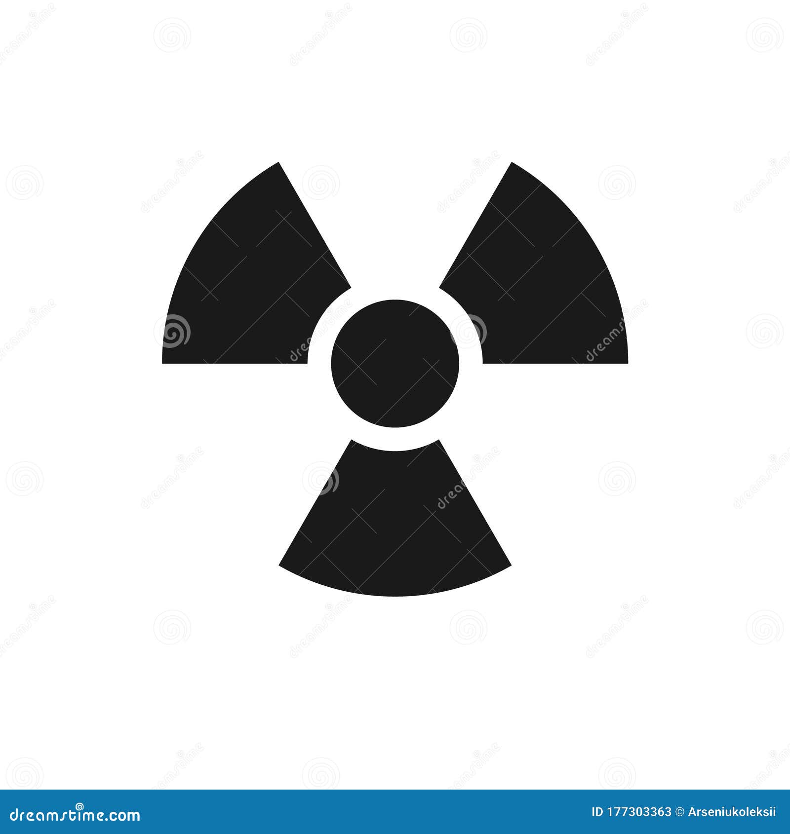 Danger Non-Ionizing Radiation Symbol, Vector Illustration, Isolate On ...