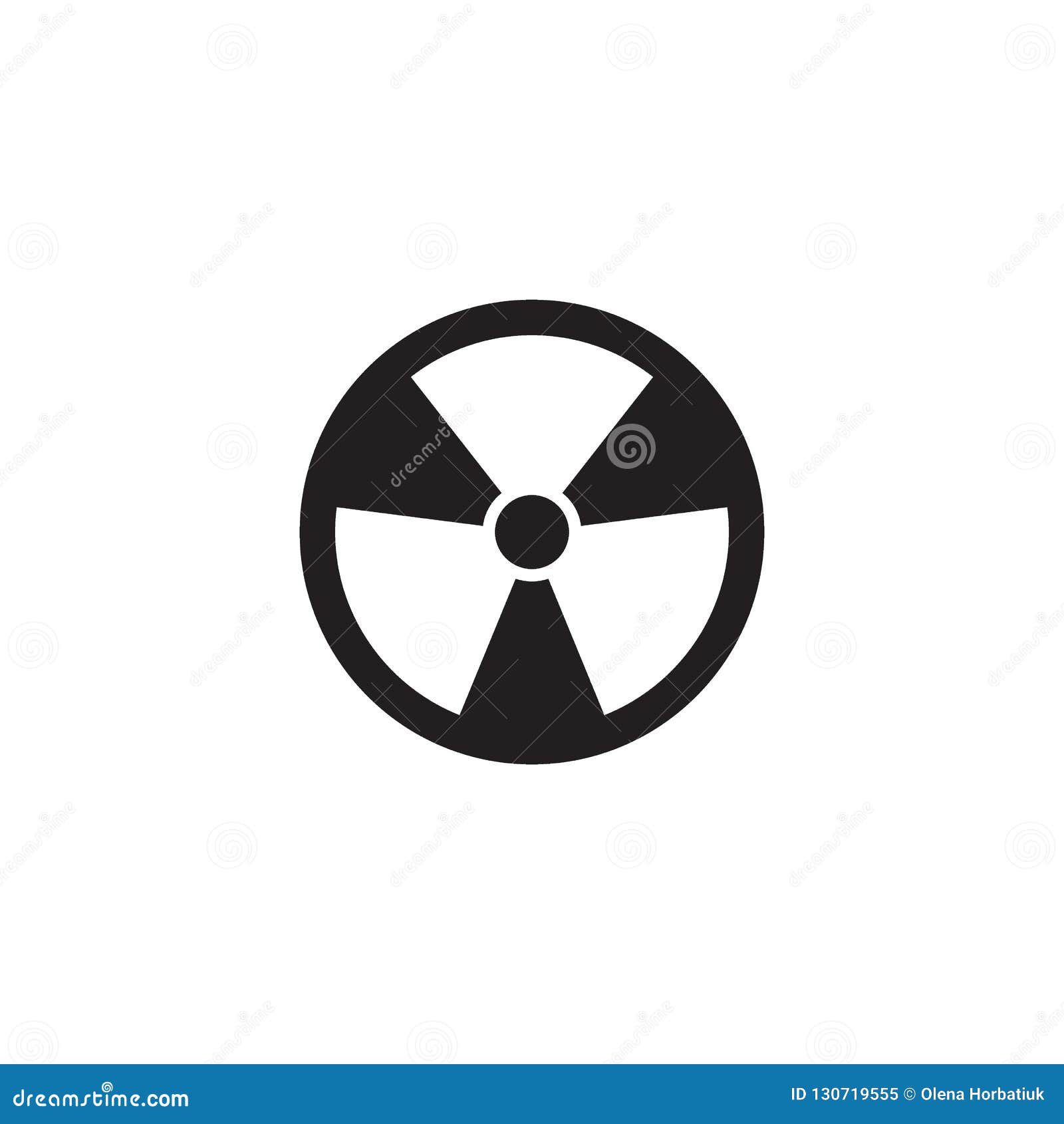 Ionizing Radiation Icon. Nuclear Energy Glyph Icon. Atomic Power Stock ...