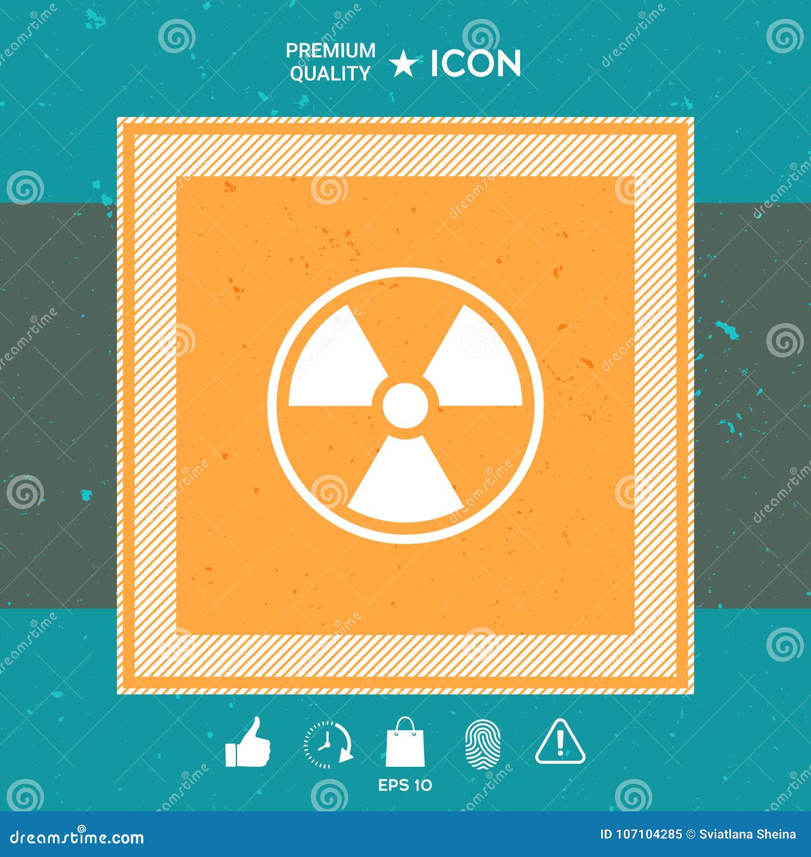 Ionizing radiation icon stock vector. Illustration of contaminated ...