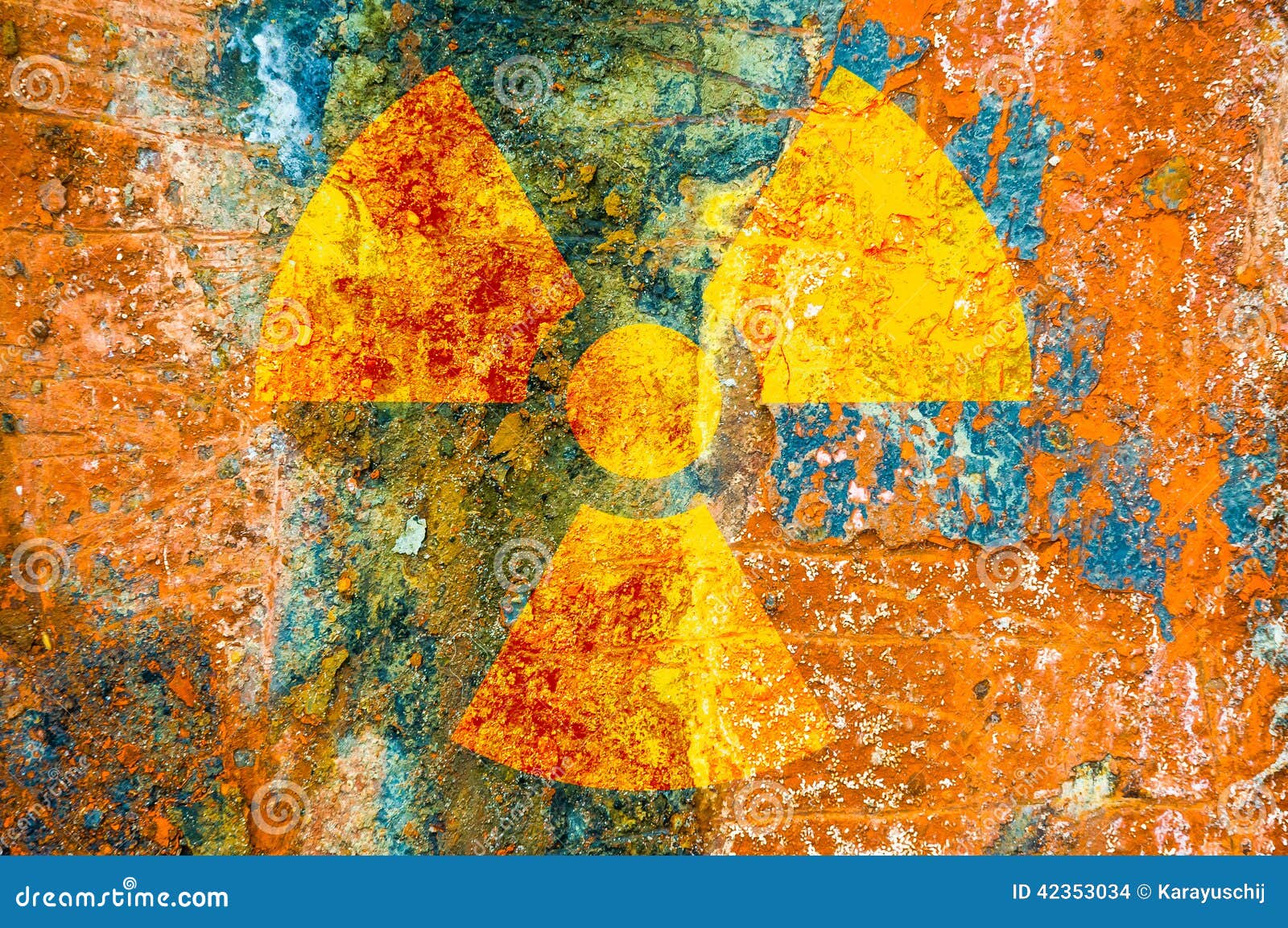 Ionizing Radiation Symbol stock photo. Image of material - 42353034