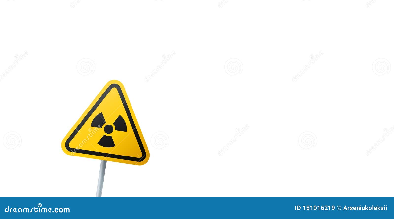 Ionizing radiation symbol. stock vector. Illustration of danger - 181016219