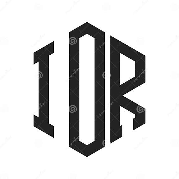 IOR Logo Design. Initial Letter IOR Monogram Logo Using Hexagon Shape ...