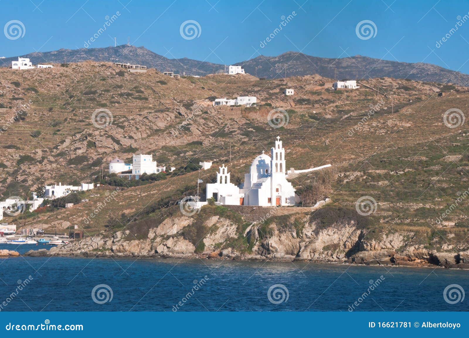 Ios, cyclades island stock image. Image of european, tourism - 16621781