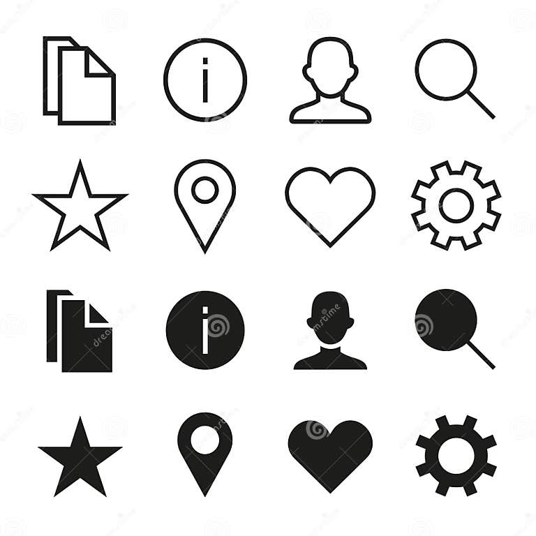 Ios 7 icons set stock vector. Illustration of bubbles - 34667197