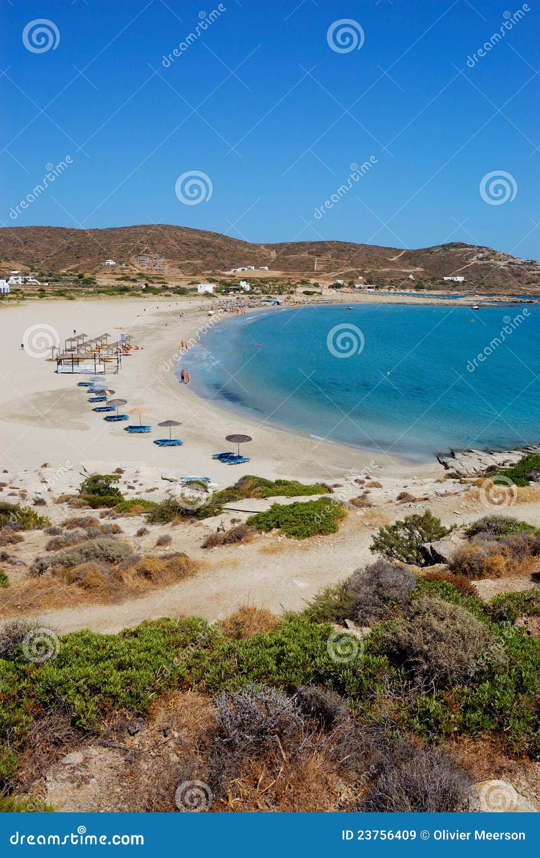 Ios island beach view stock image. Image of island, magnificent - 23756409