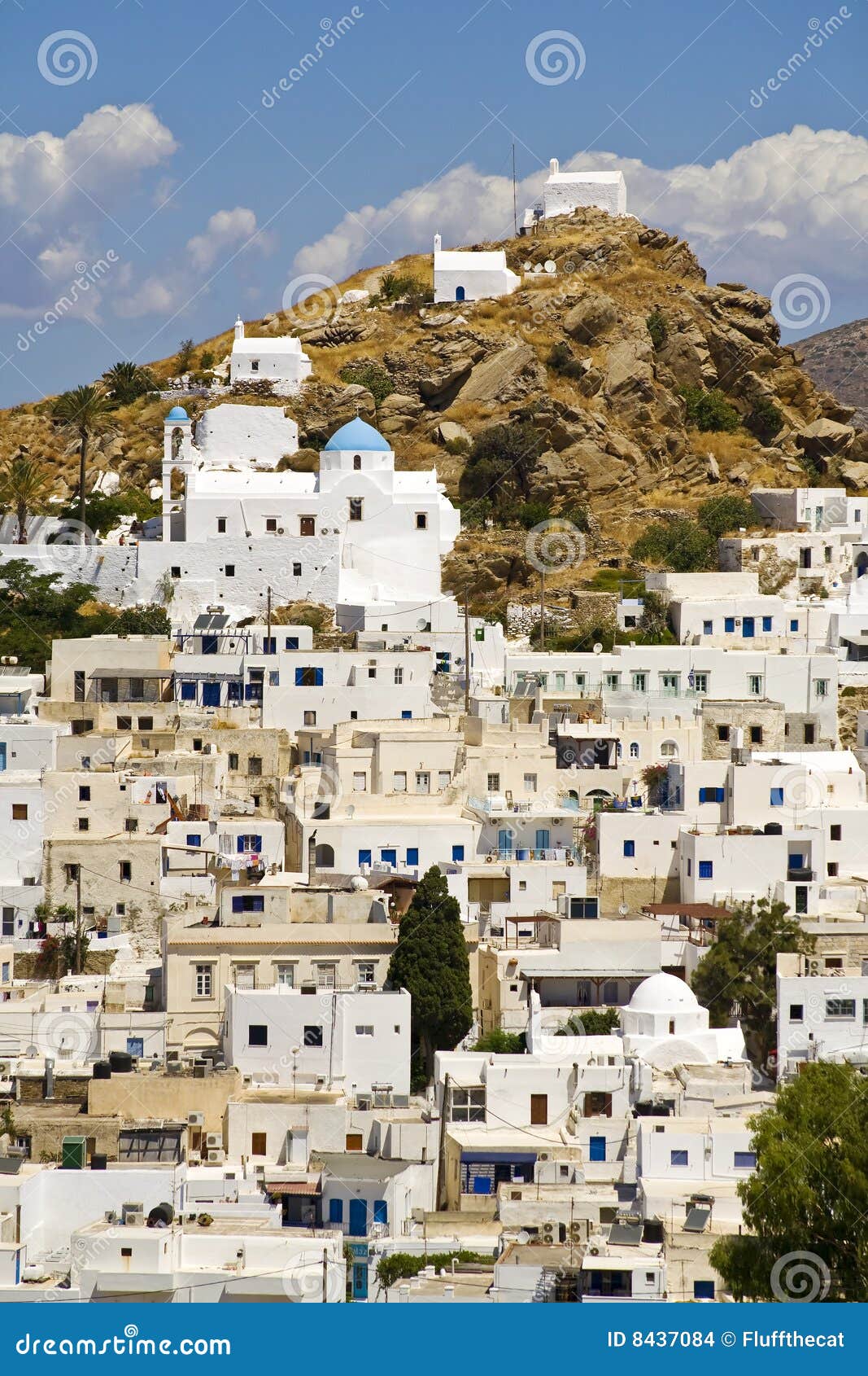 Ios Island, Greece stock photo. Image of mountain, view - 8437084