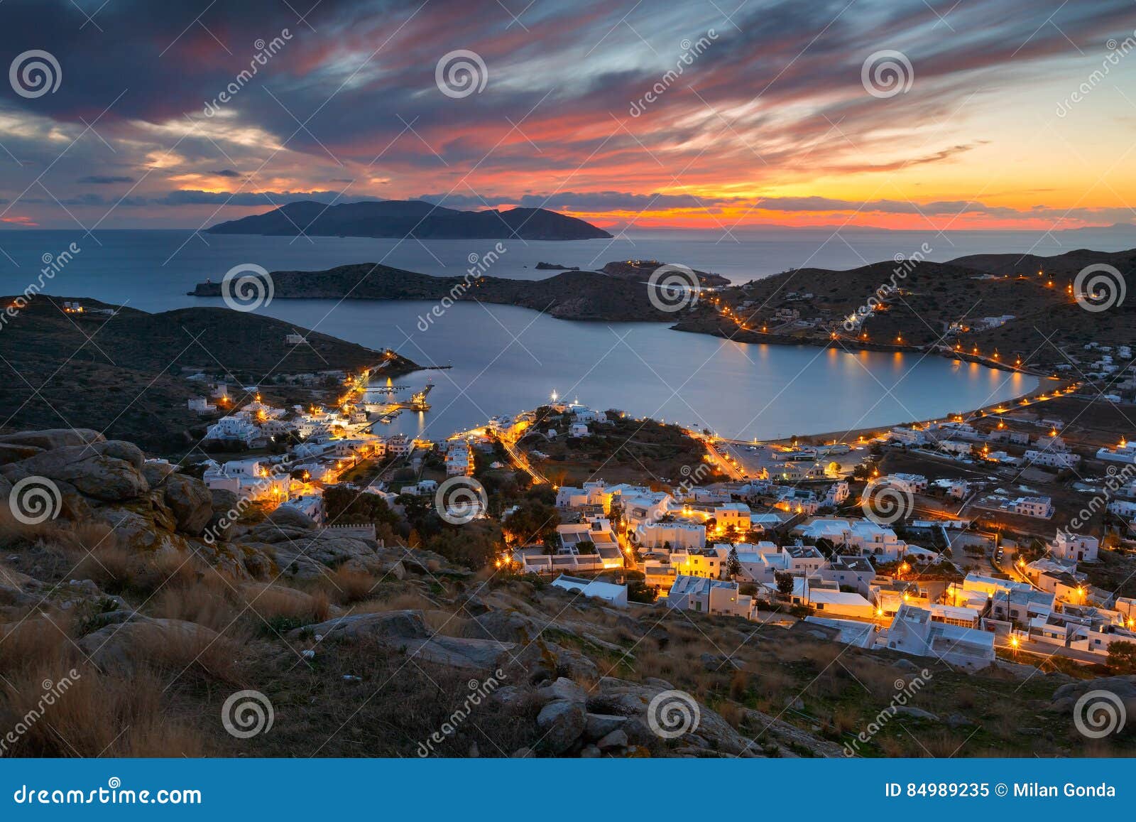 Ios island. stock image. Image of landscape, island, cyclades - 84989235