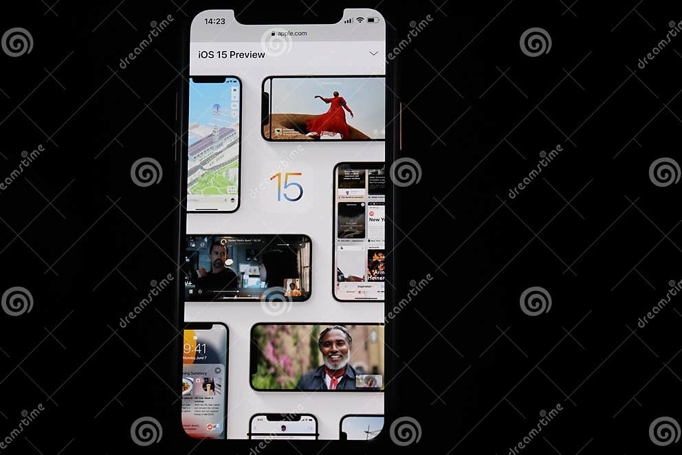 IOS 15 on-screen Web, New Operating System 2021 on Apple Devices ...