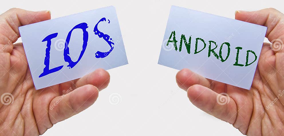 IOS Versus ANDROID. Operative System for Mobile Phone Editorial Image ...