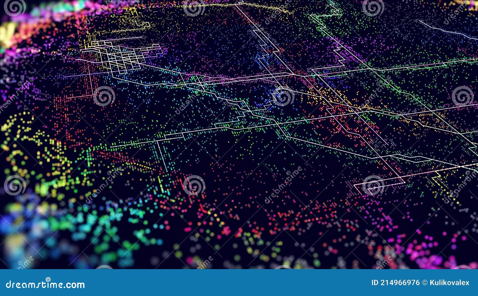 IOT Abstract Vector Background. Futuristic Tech Stock Vector ...