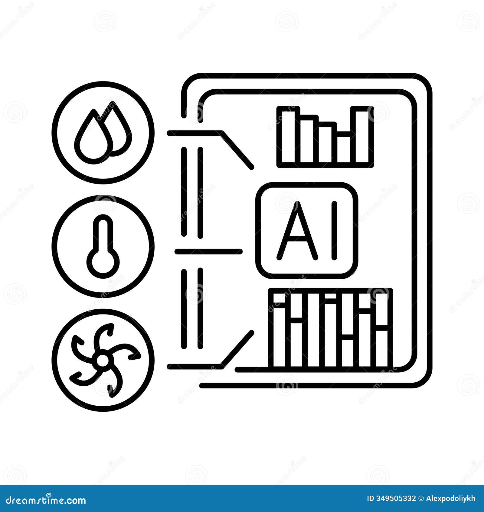 Smart Agriculture Icon. Farming Innovation Technology Digital Watering ...