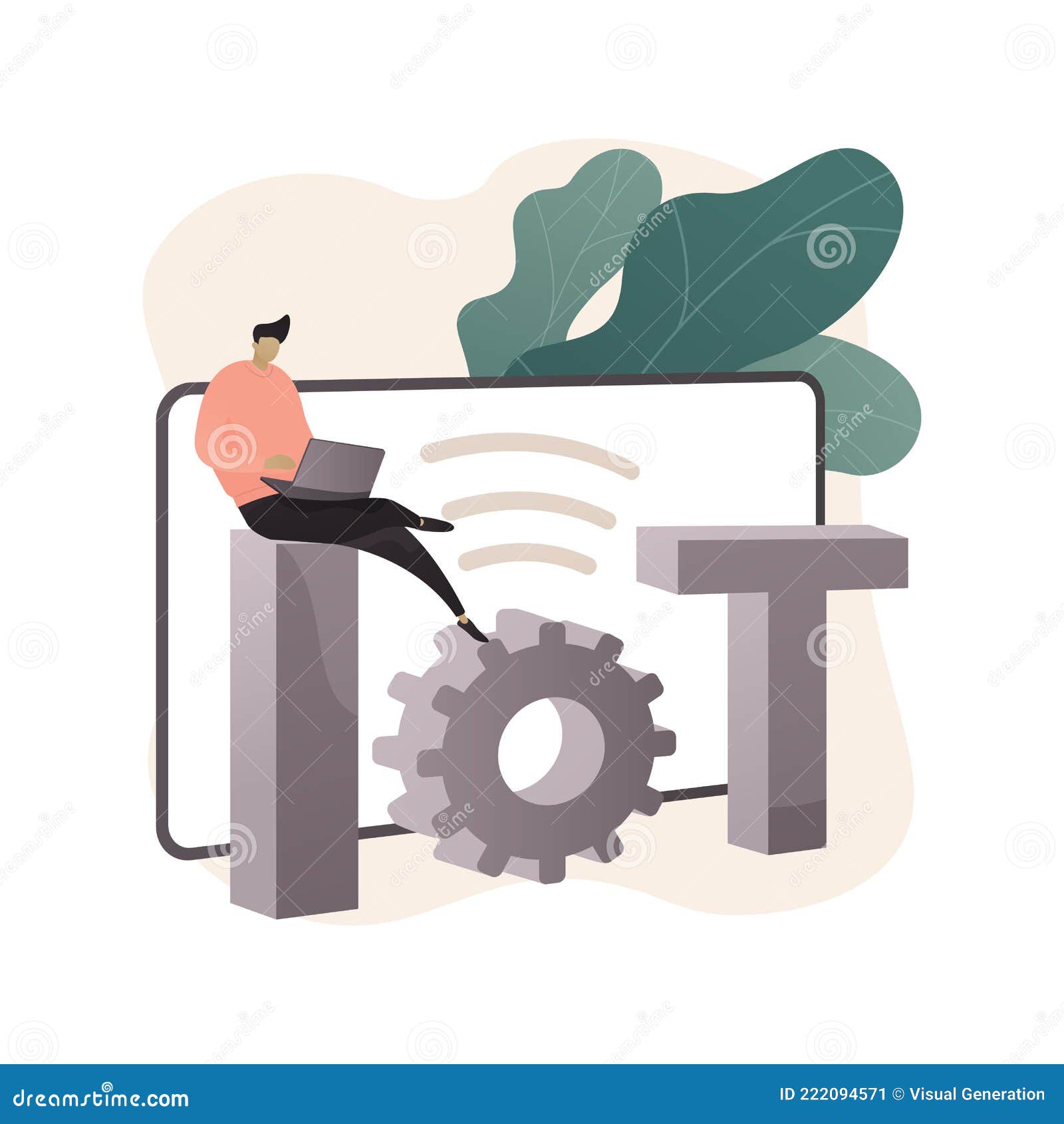 IoT Development Abstract Concept Vector Illustration. Stock Vector ...