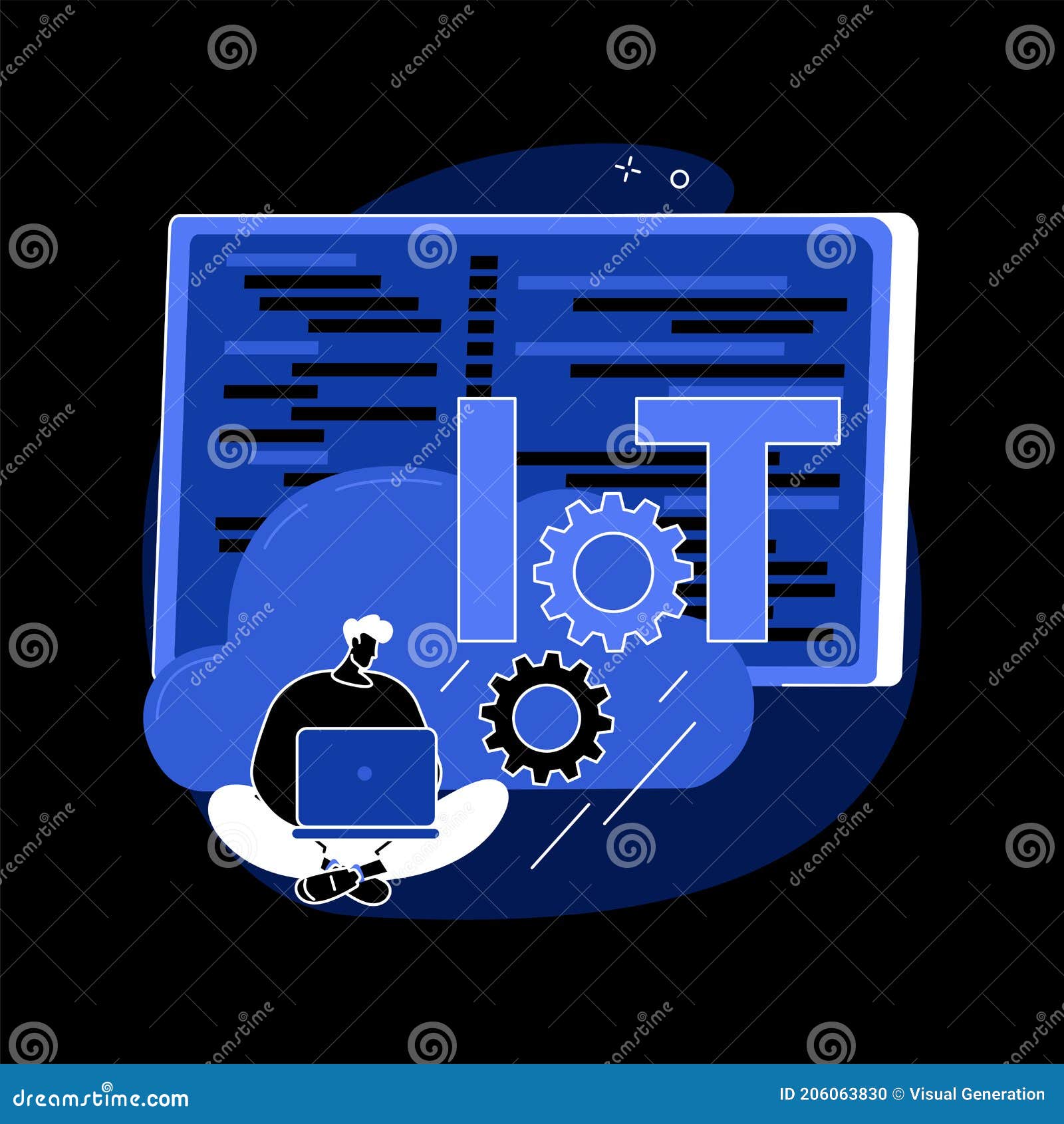 IoT Development Abstract Concept Vector Illustration. Stock Vector ...