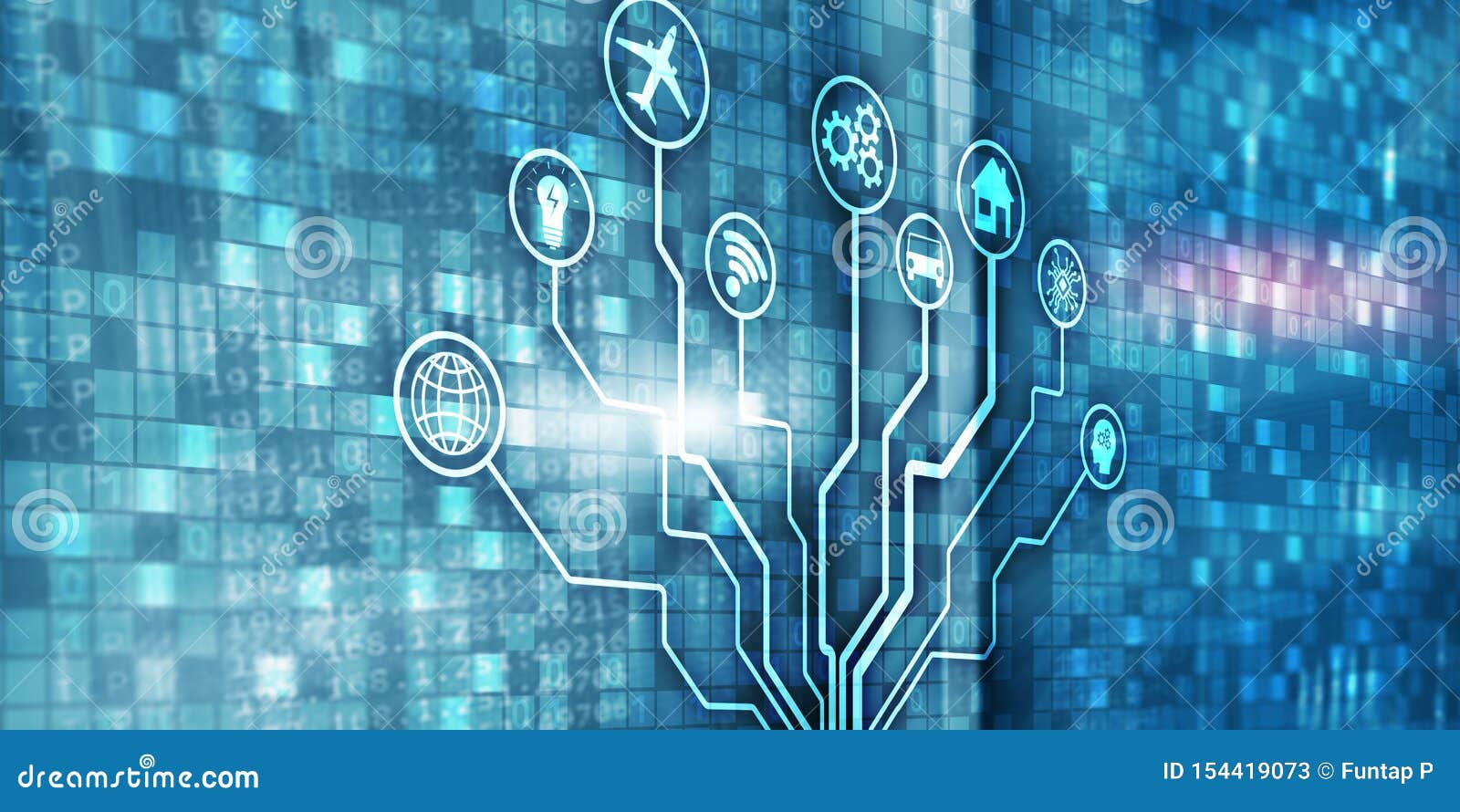 IOT. DIgitalization, Digital Disruption Background Matrix Information ...