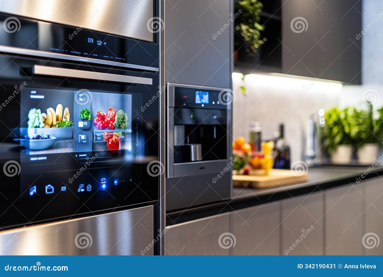 IoT-enabled Smart Appliances in a Modern Kitchen with Interactive ...