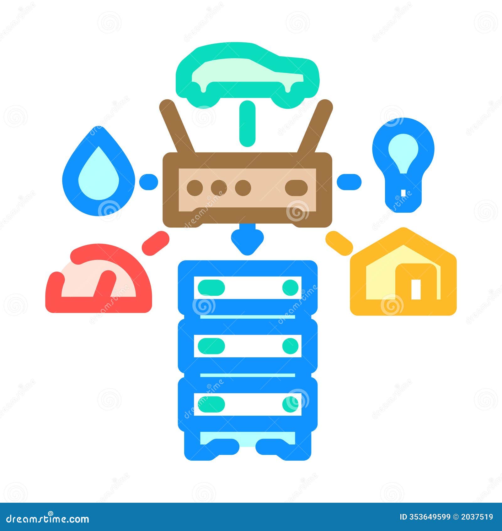 Microservices API Gateway Application Programming Interface Connecting Online Distributed ...