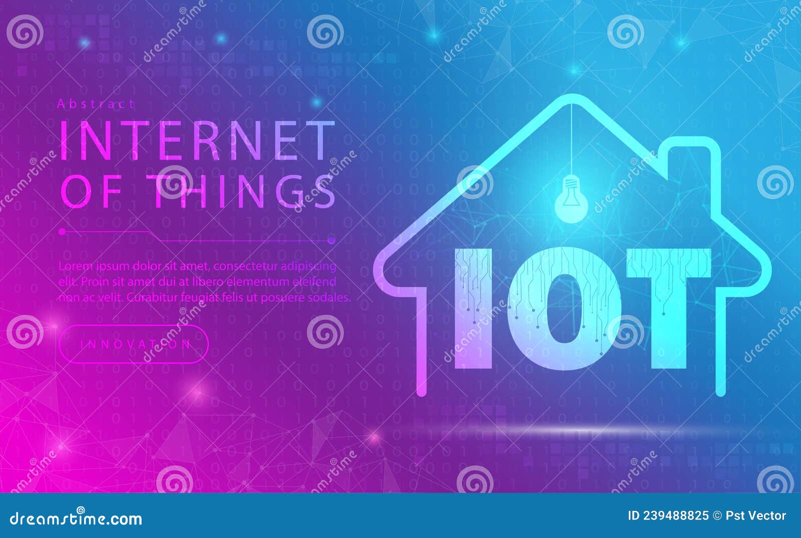 IoT Internet of Things Abstract Background Concept, Digital Technology ...