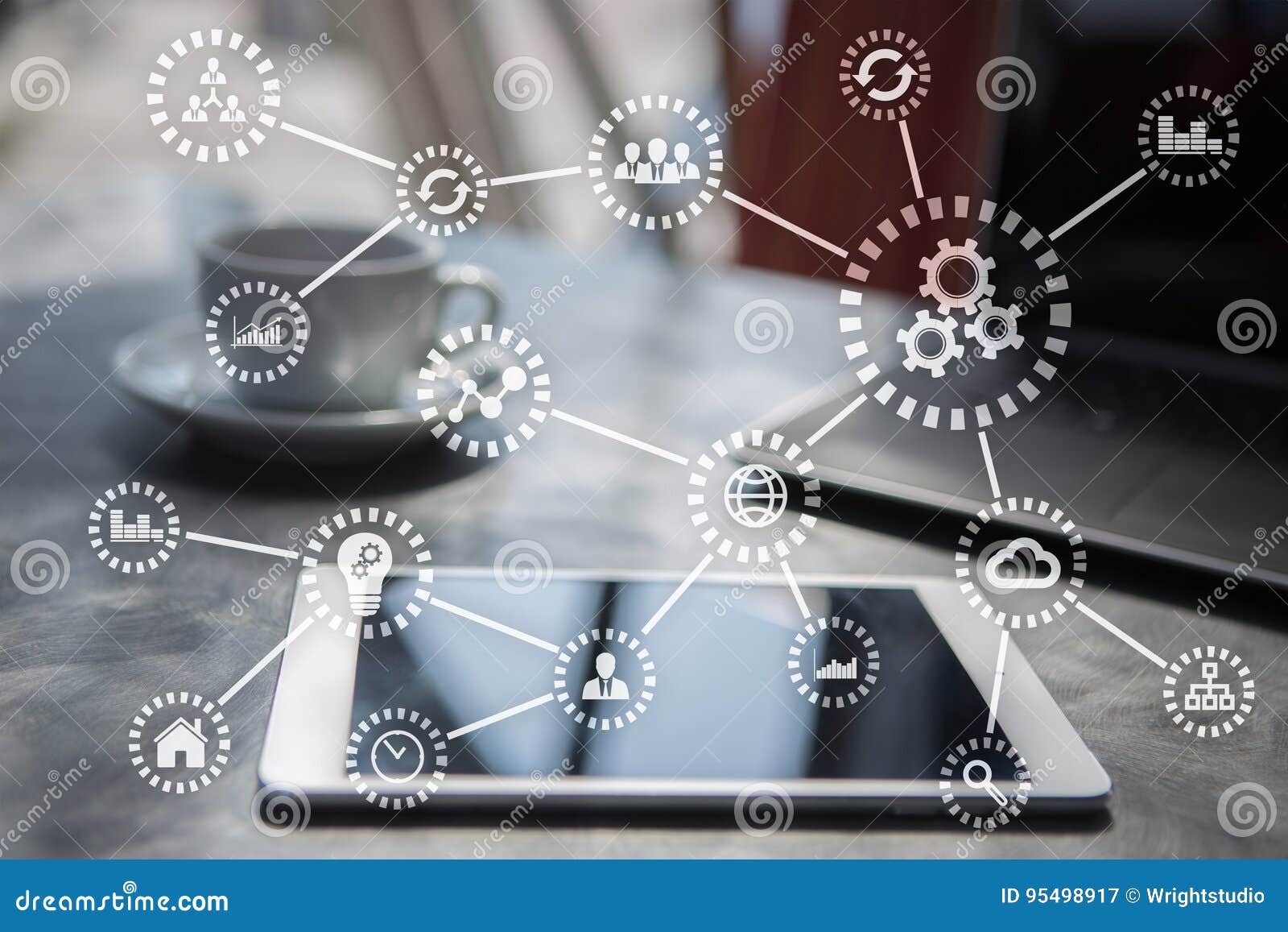 IOT. Internet of Things. Automation and Modern Technology Concept ...