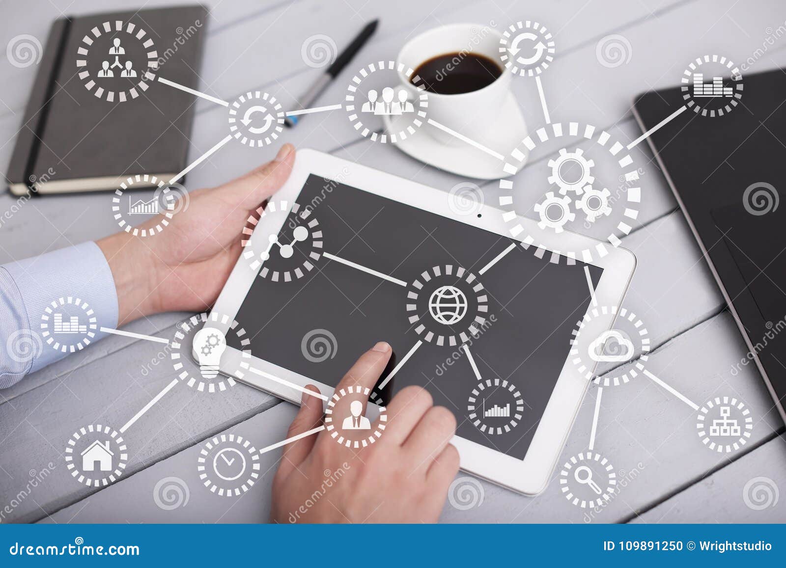 IOT. Internet of Things. Automation and Modern Technology Concept ...