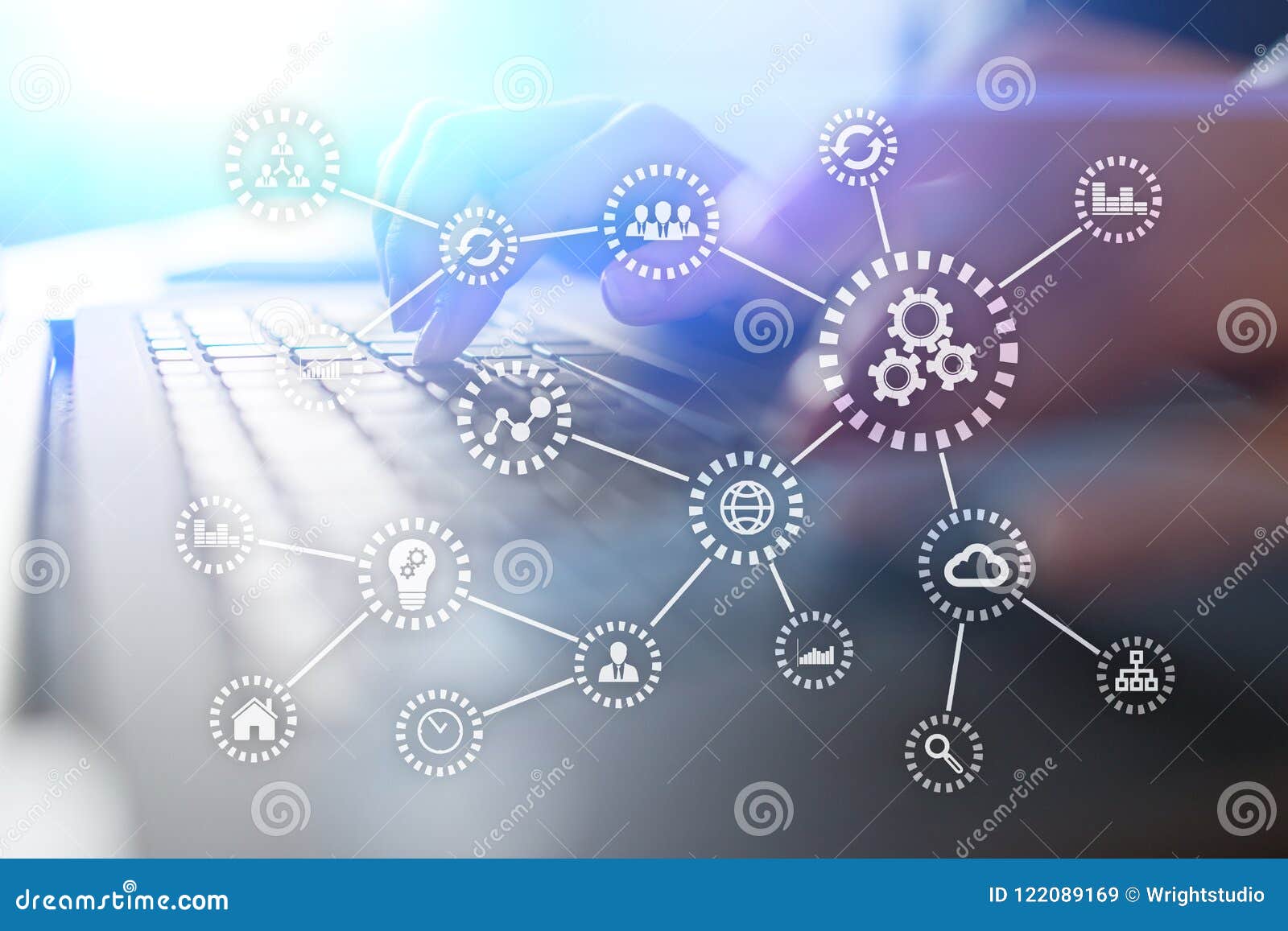 IOT. Internet of Things. Automation and Modern Technology Concept ...