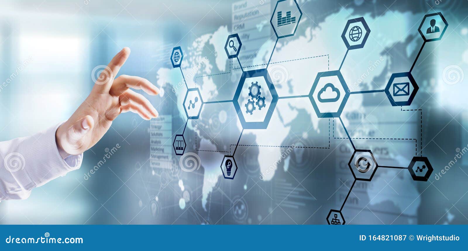 IOT Internet of Things Automation Smart Industry Innovation Concept on ...