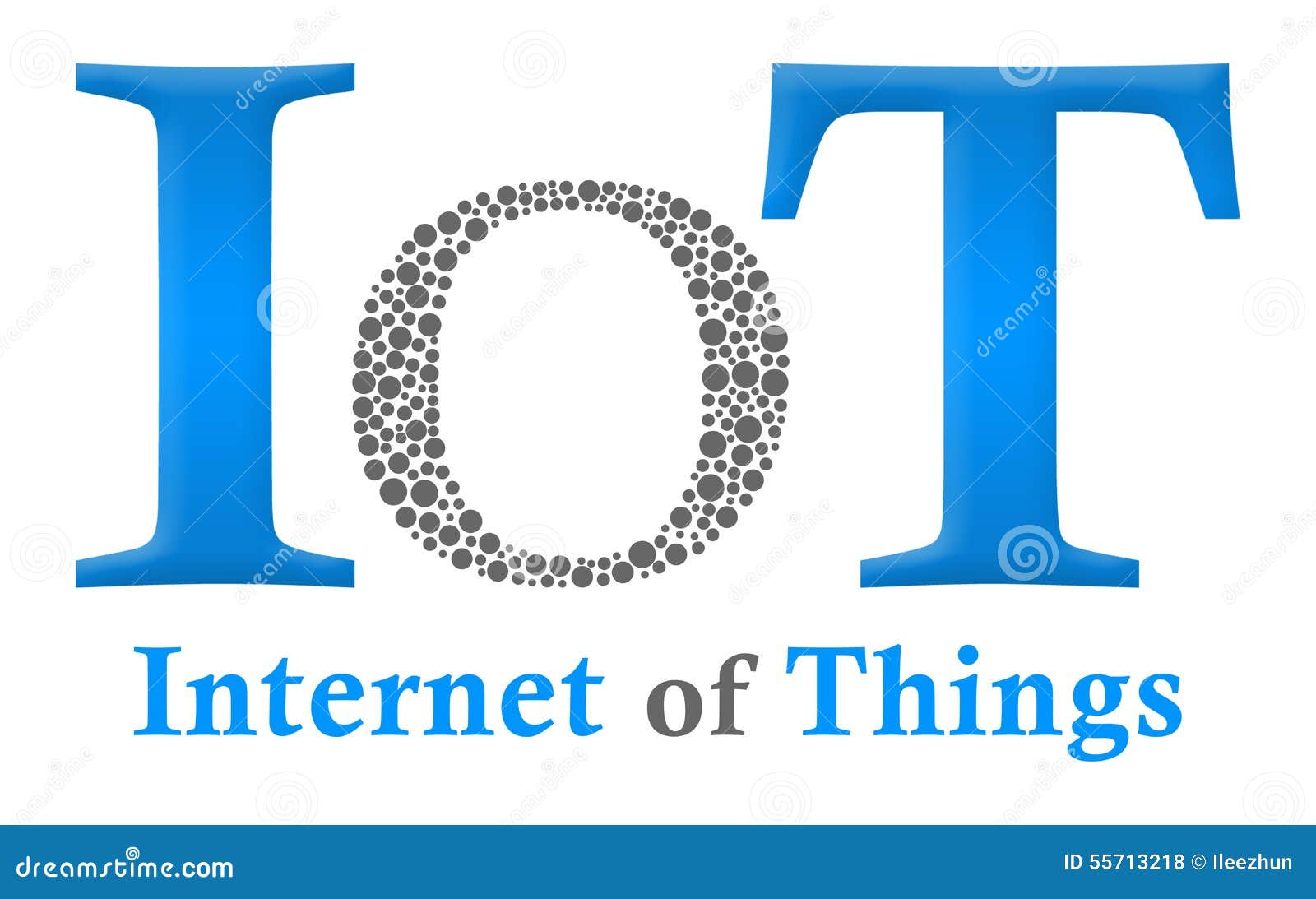 IoT - Internet of Things Creative O Stock Illustration - Illustration ...