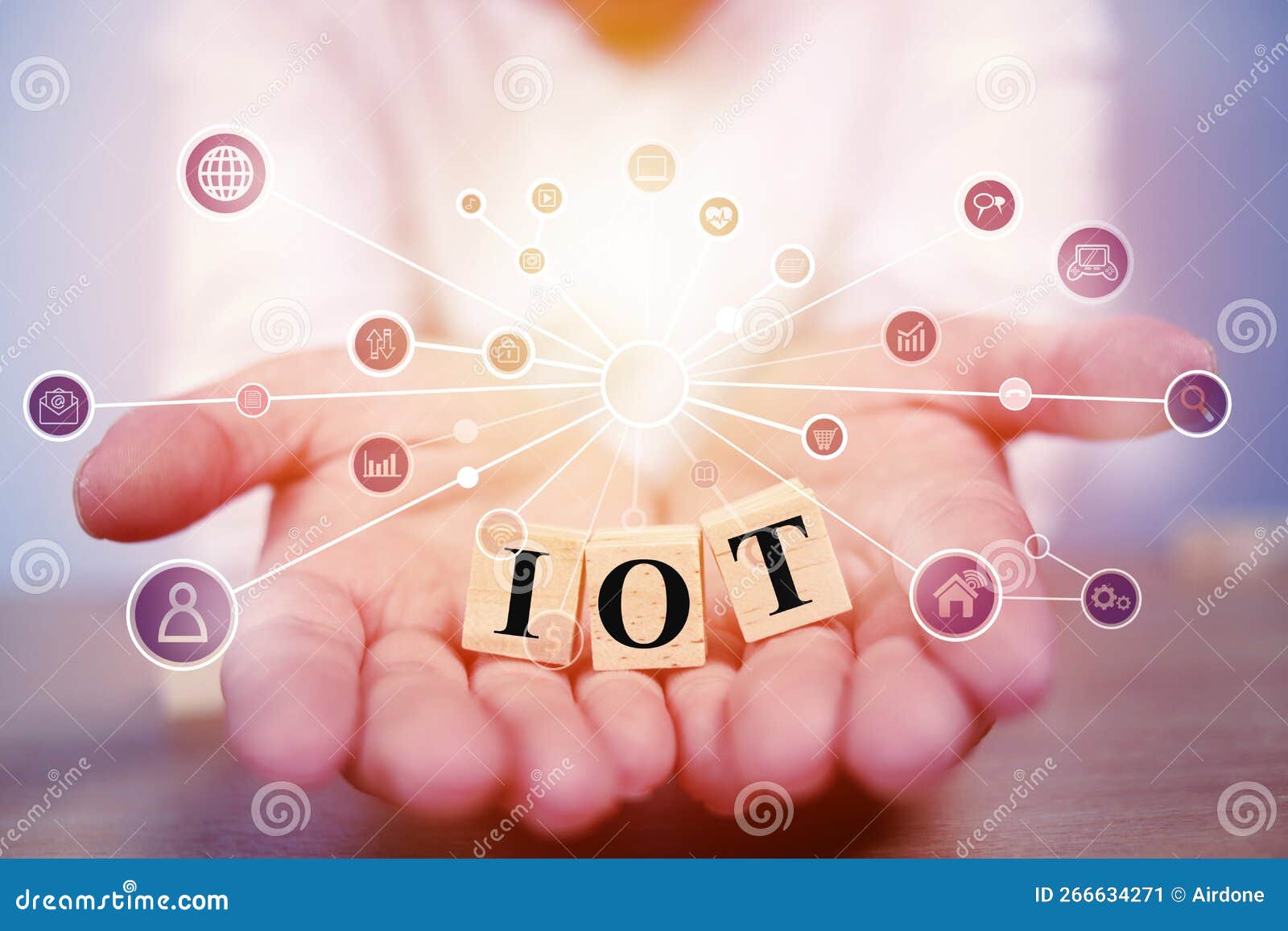 IOT Internet of Things Graphic Icons, Mobile App Wireless Technology ...